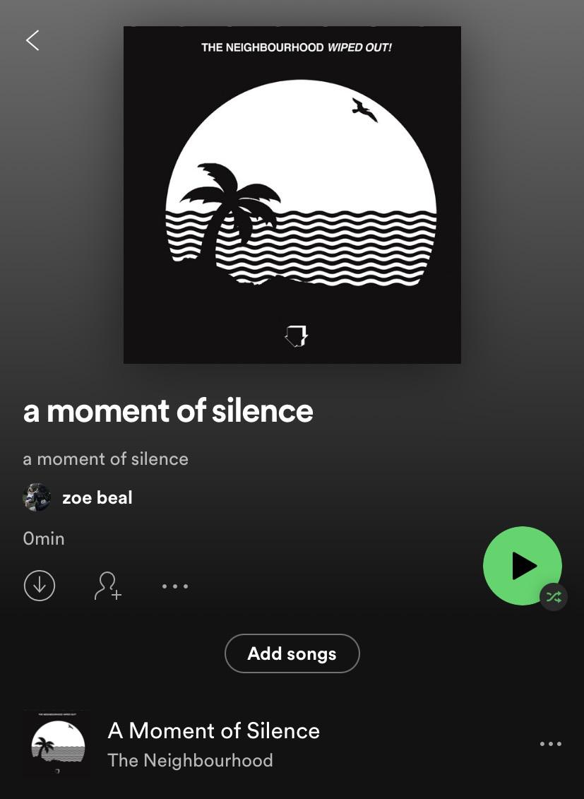 a moment of silence | Scrolller