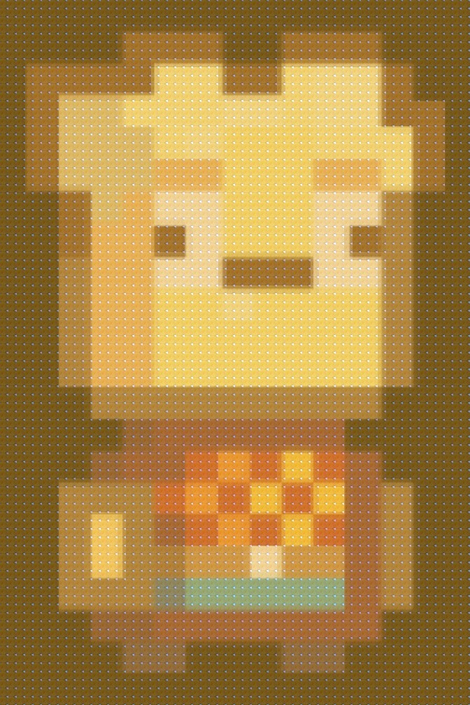 A mosaic of Nugget made of nuggets... | Scrolller