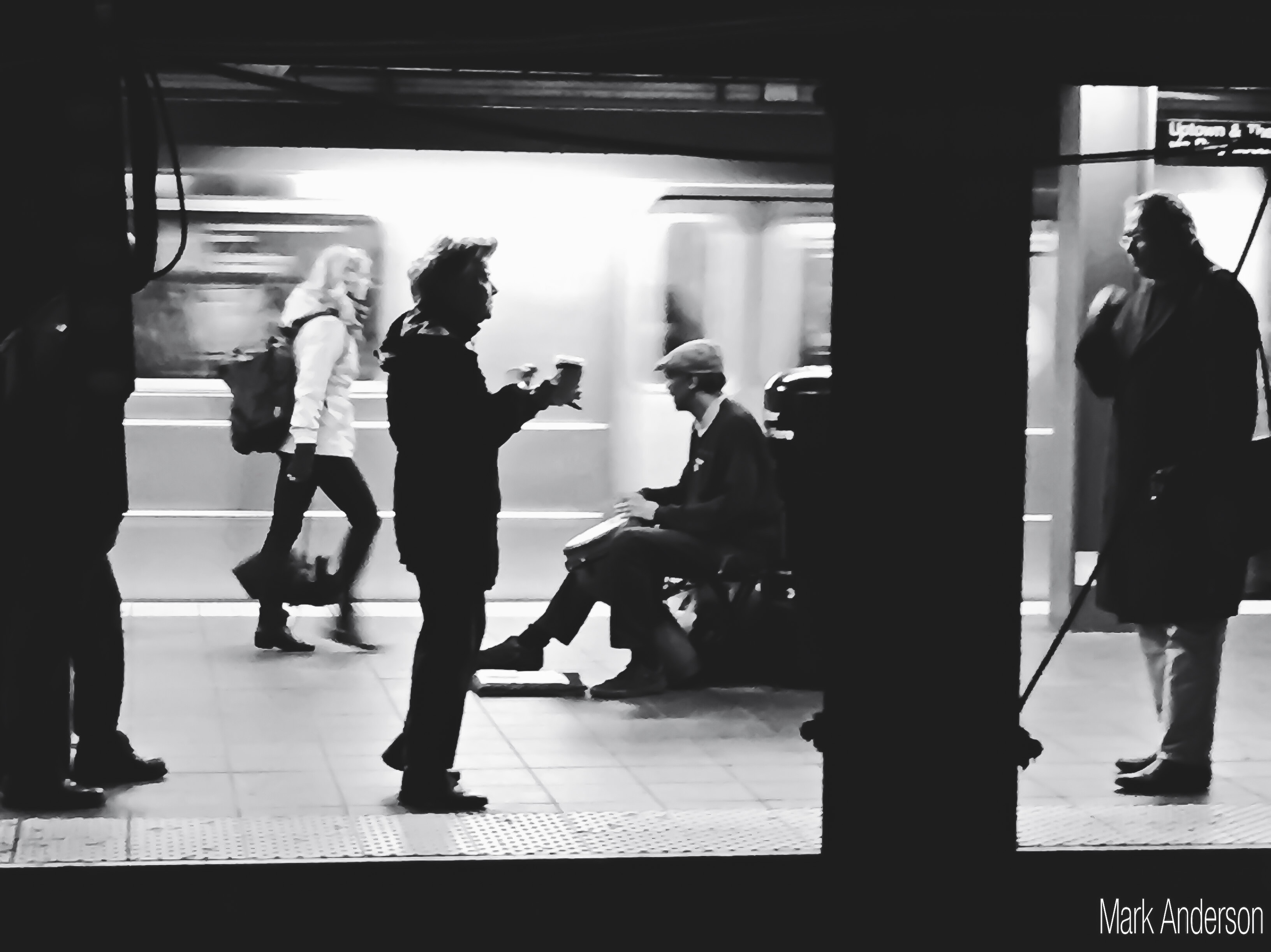 A passing moment on the NYC subway | Scrolller
