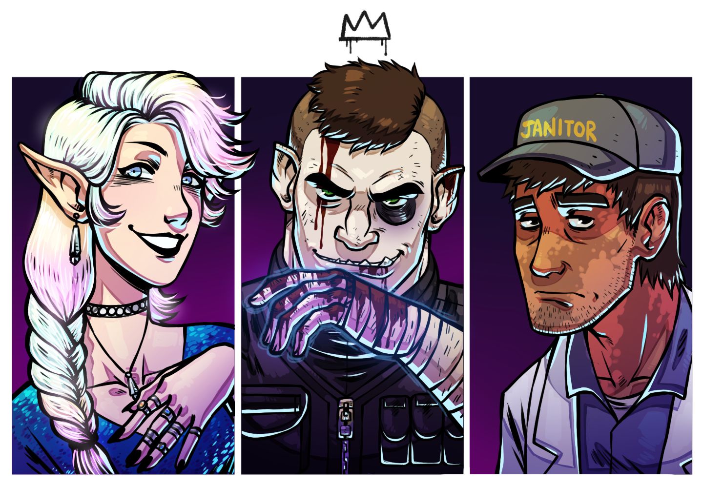 A portrait commission I did for a group of runners | Scrolller