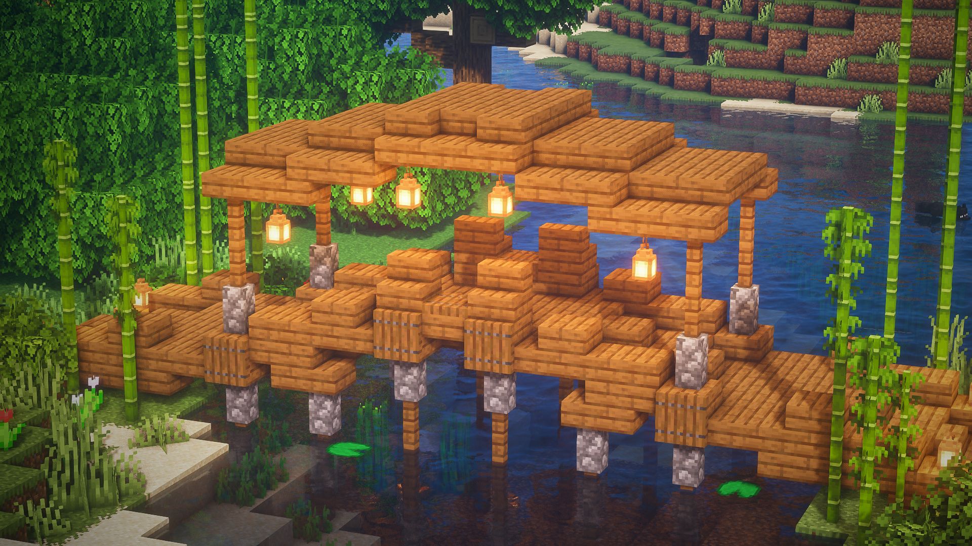 A roofed bridge. | Scrolller