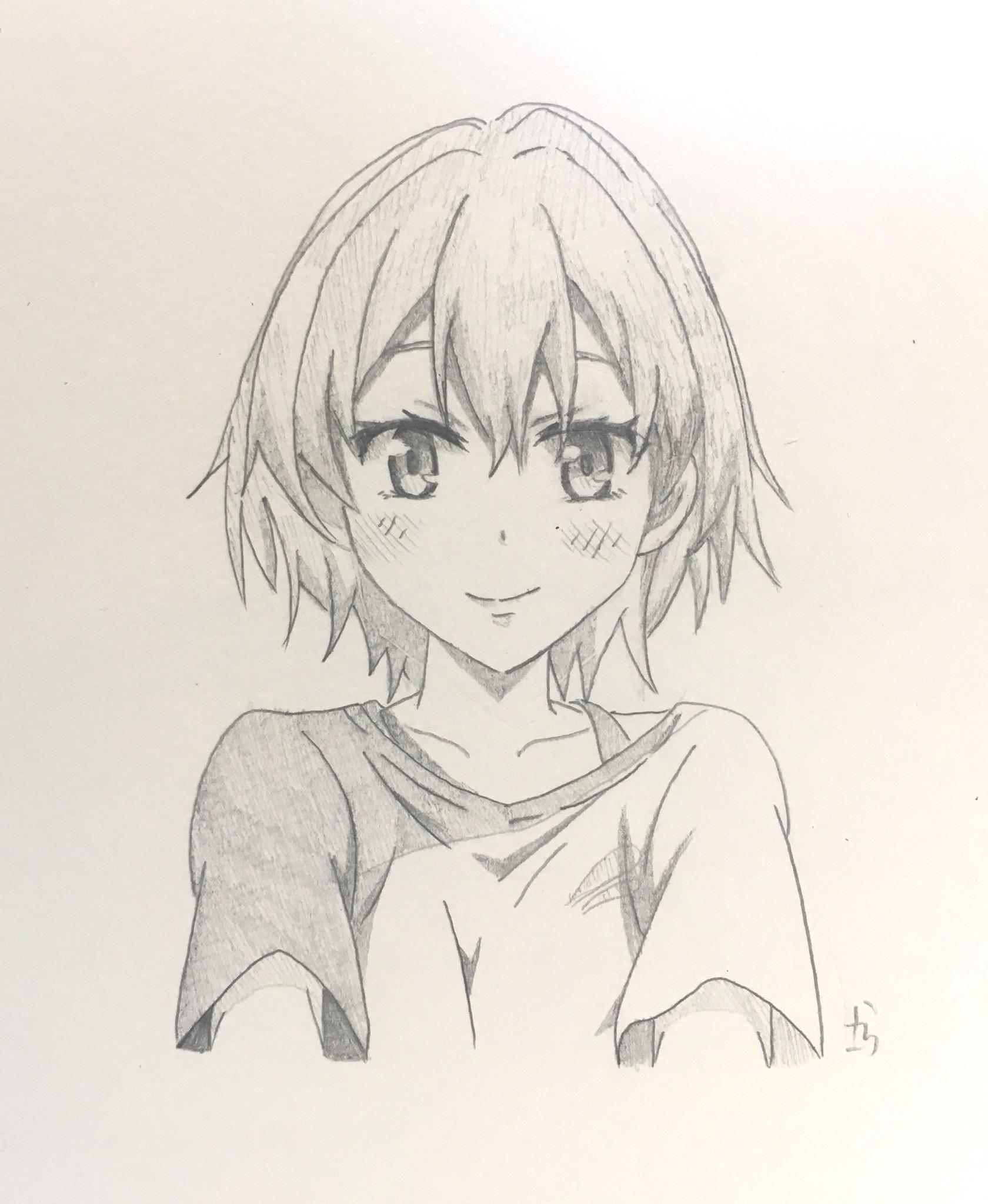 A sketch of Totsuka Saika | Scrolller