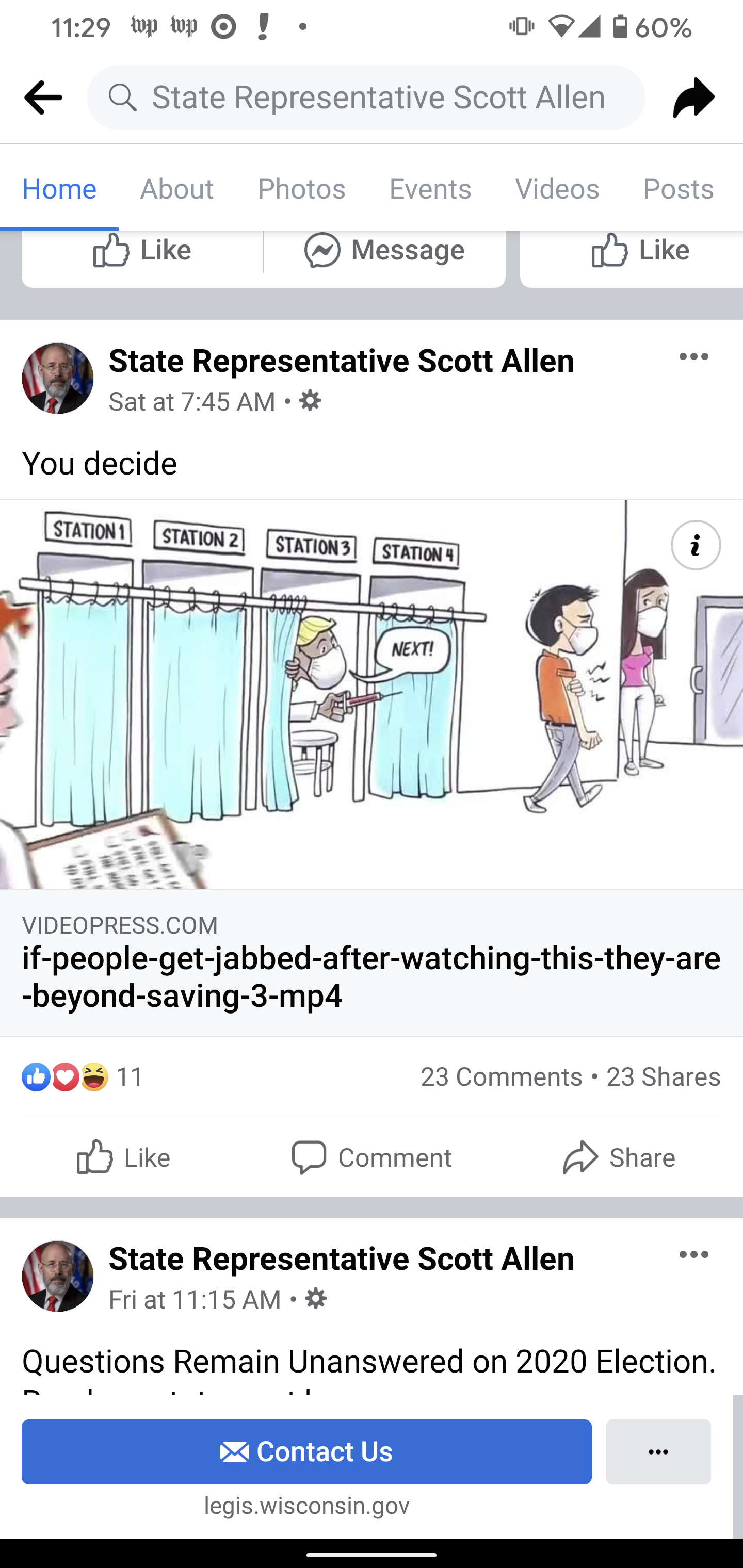 A State Representative Using FB to spread Vax Lies | Scrolller