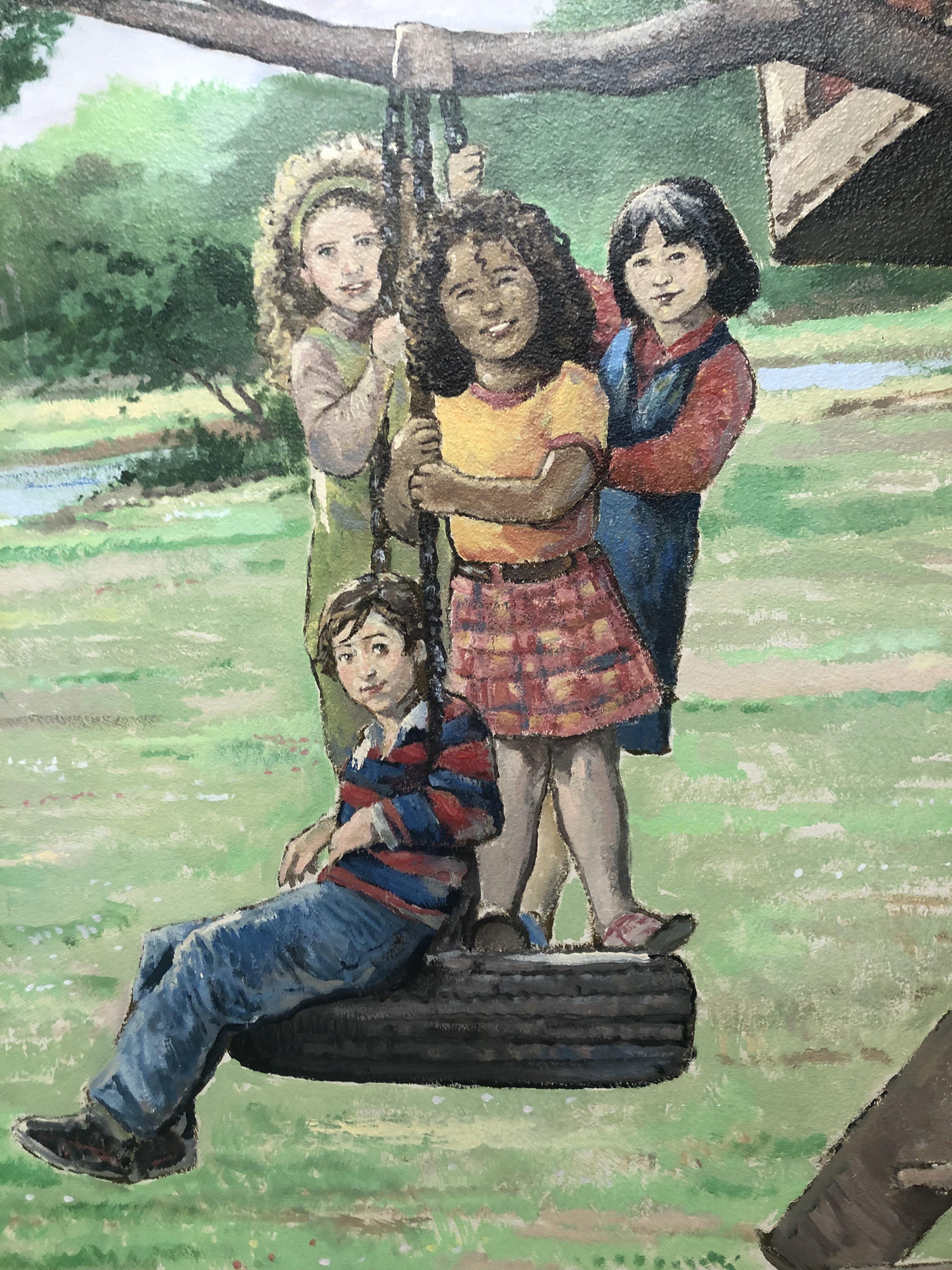 A young, AU Chris-Chad hanging out with his ethnically diverse gal-pals | Scrolller