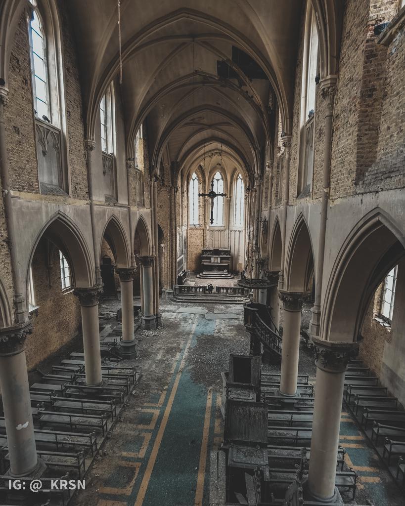 Abandoned Blue Church - Belgium Urbex - IG: @_KRSN [OC] | Scrolller