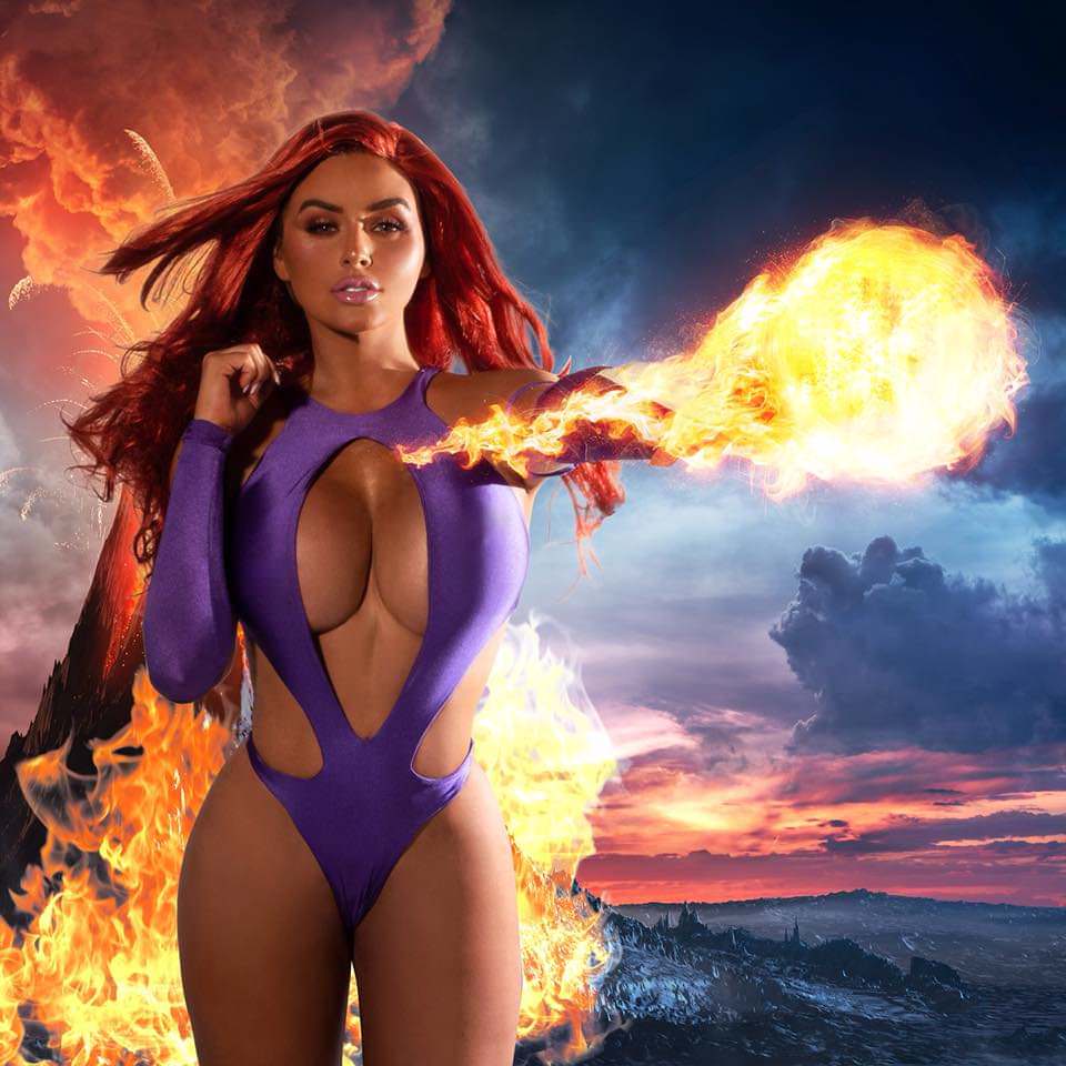 Abigail Ratchford as Starfire | Scrolller
