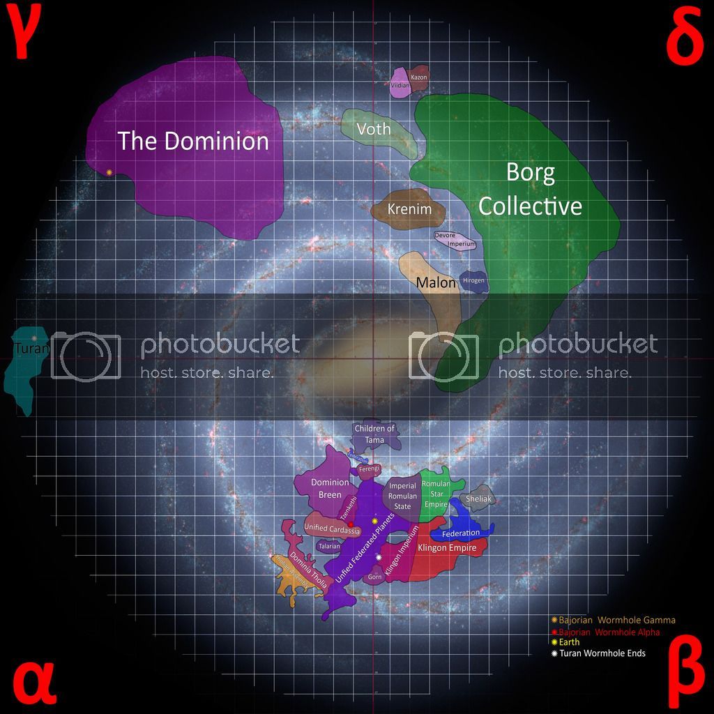 According to this map, it would've been faster for Voyager to go through the Gamma Quadrant ...