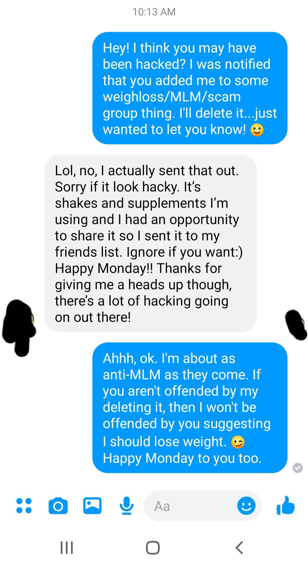 Added to a MLM weightloss group. Happy Monday to me! Grrr... | Scrolller