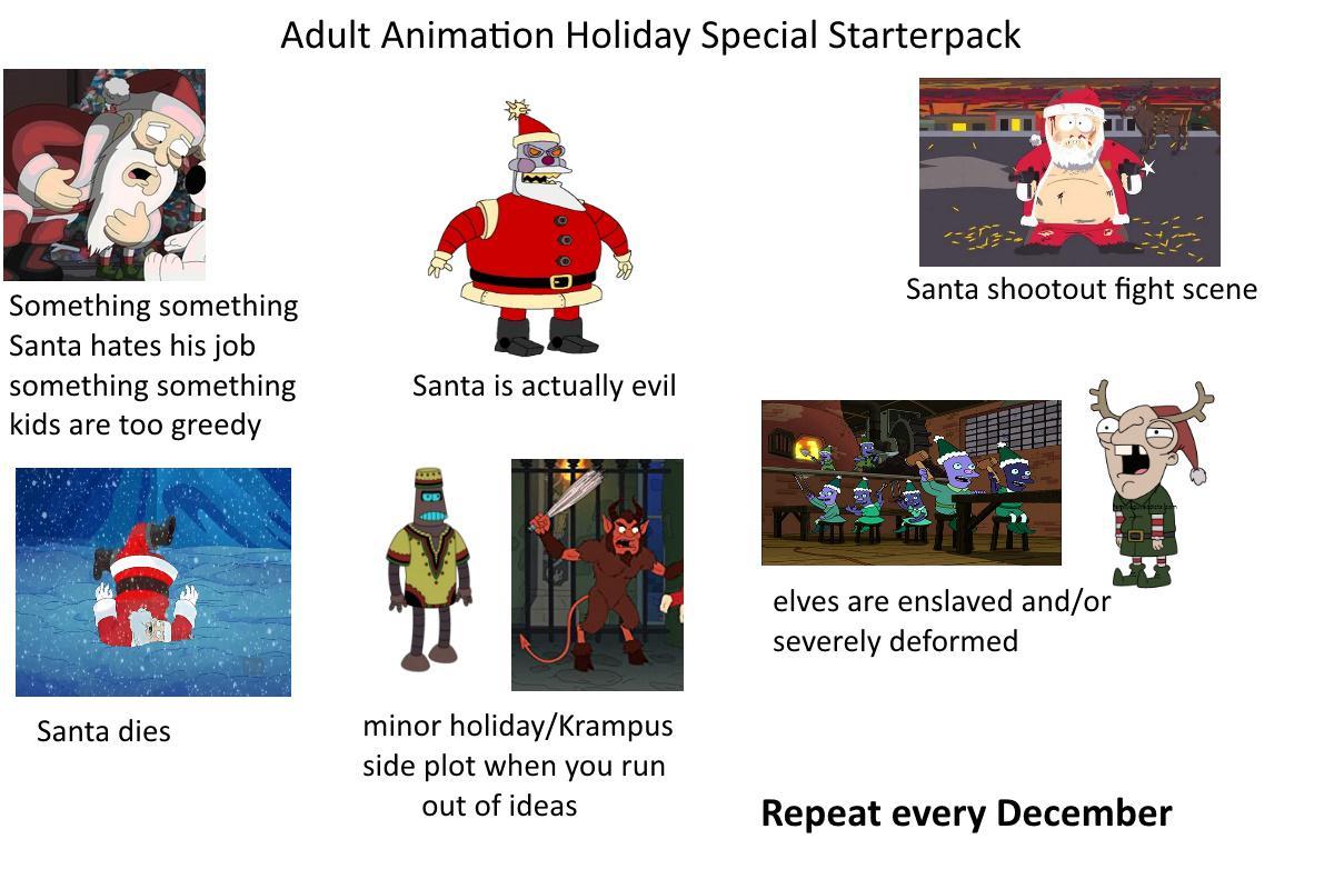 Adult Animation Holiday Special Starterpack | Scrolller