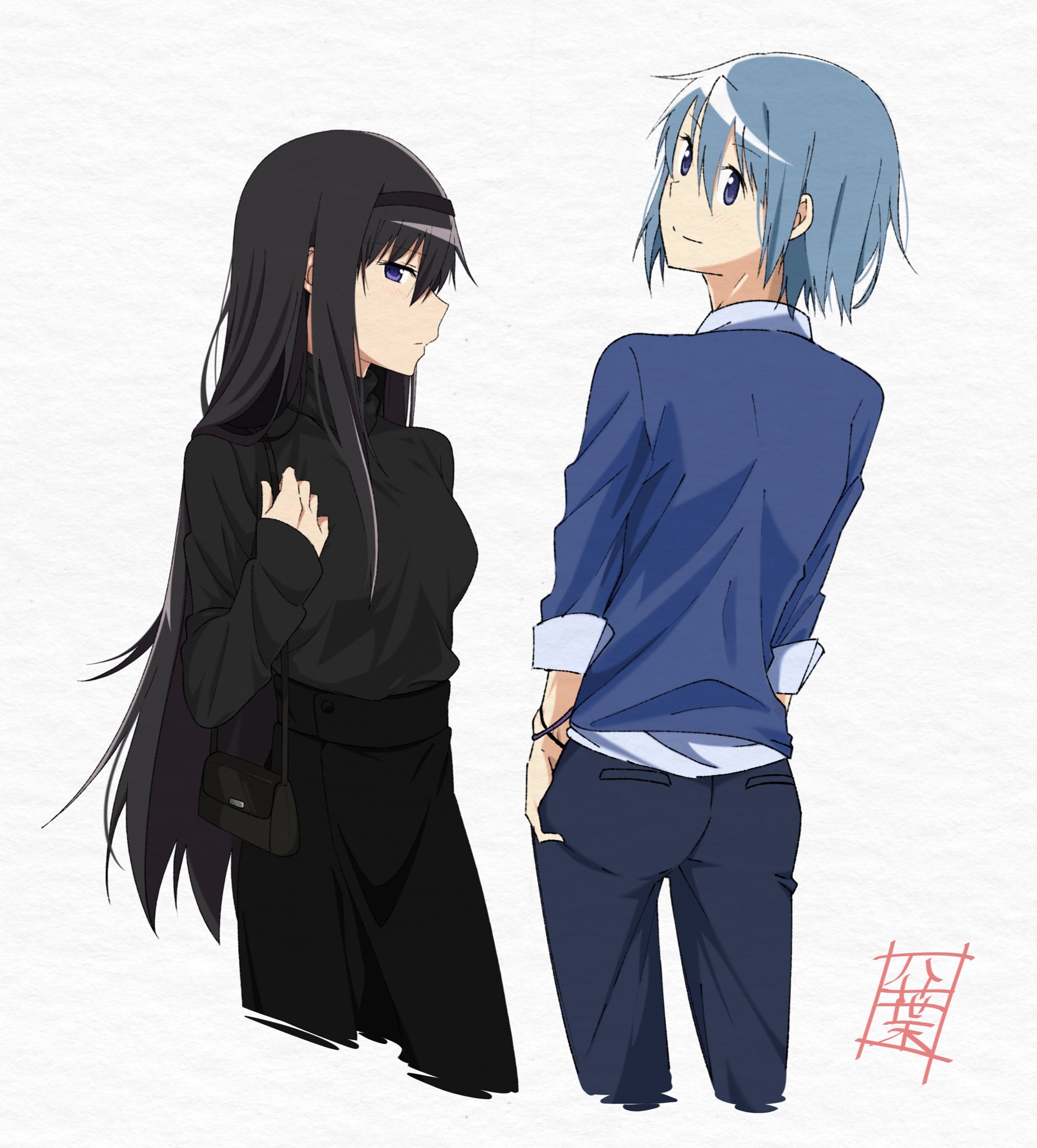 Adult Sayaka and Homura | Scrolller