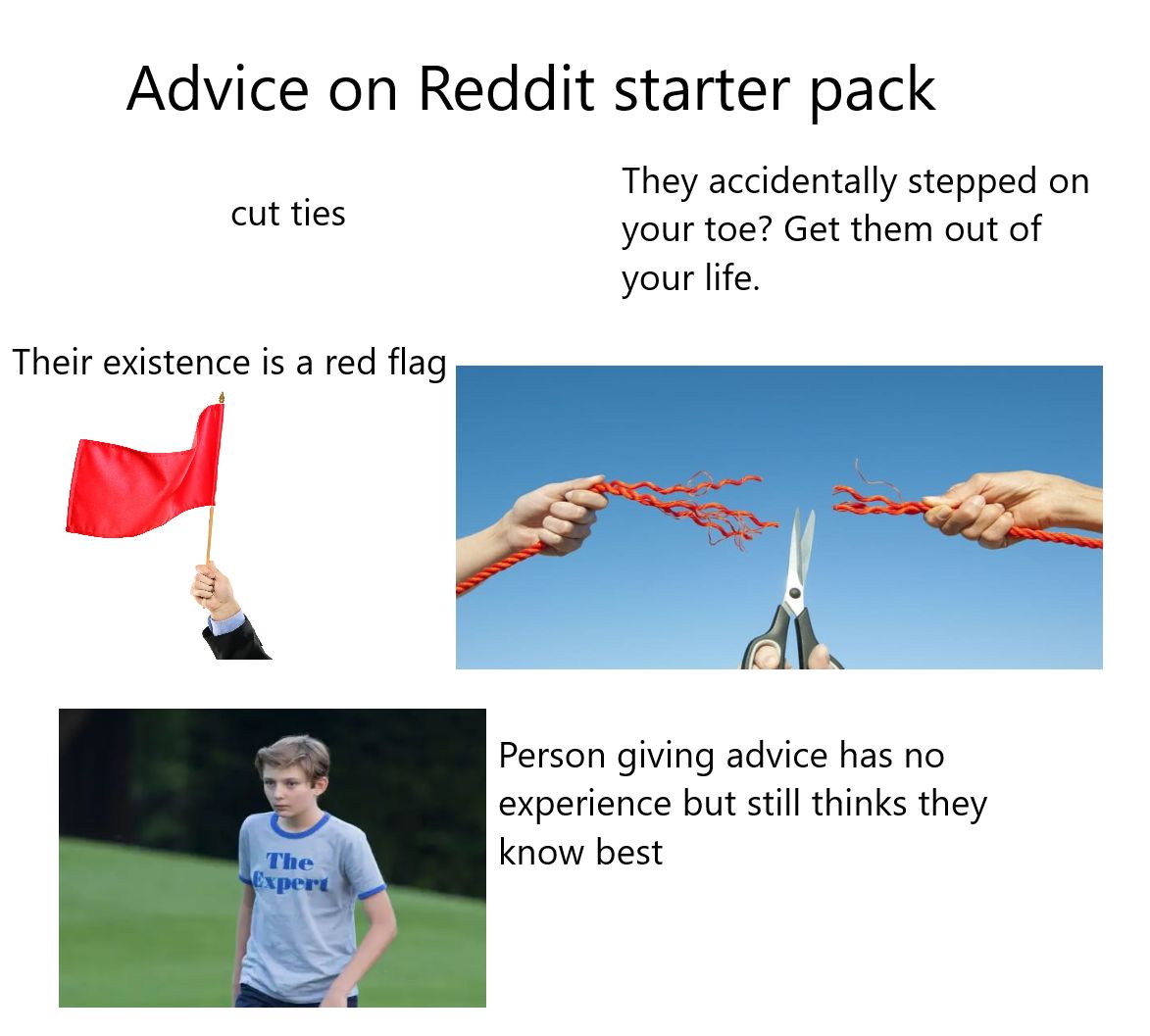 Advice on Reddit starter pack | Scrolller