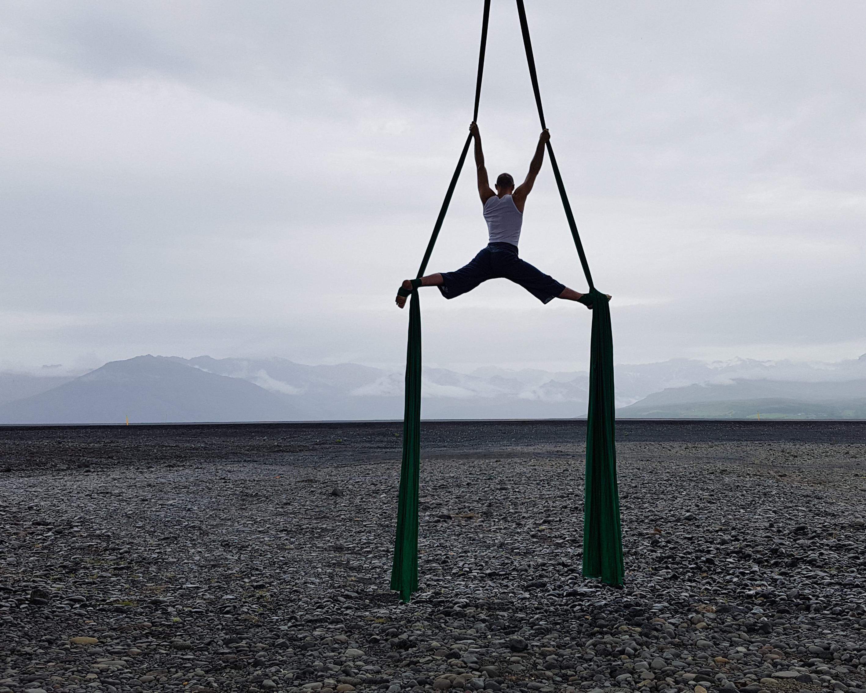 Aerial silks in Iceland | Scrolller