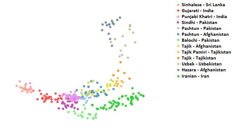 Afghan and South Asian Genetic Plot (OC) | Scrolller