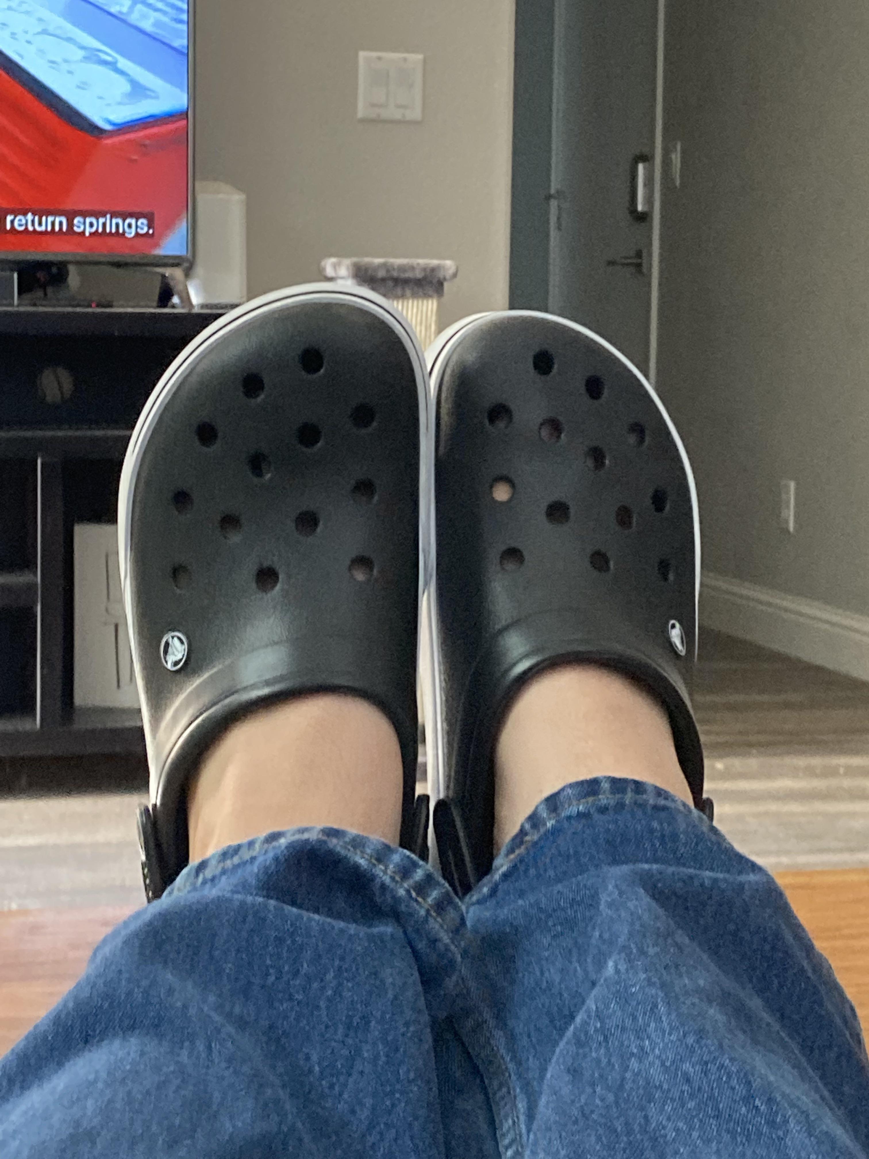 After a month of pestering my parents I finally got come crocs | Scrolller