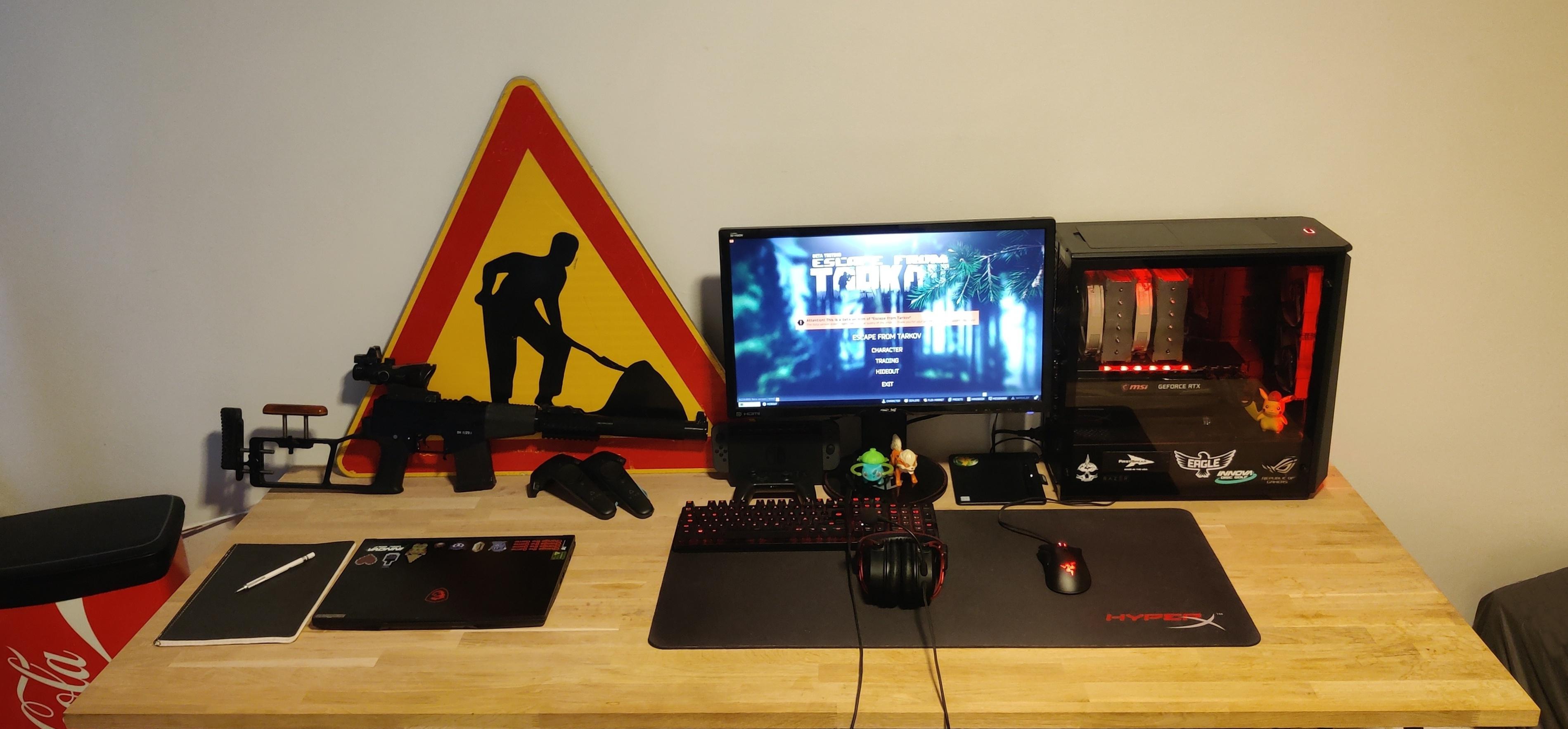 After moving out and getting to furnish my own place, the setup was obviously a top priority ...