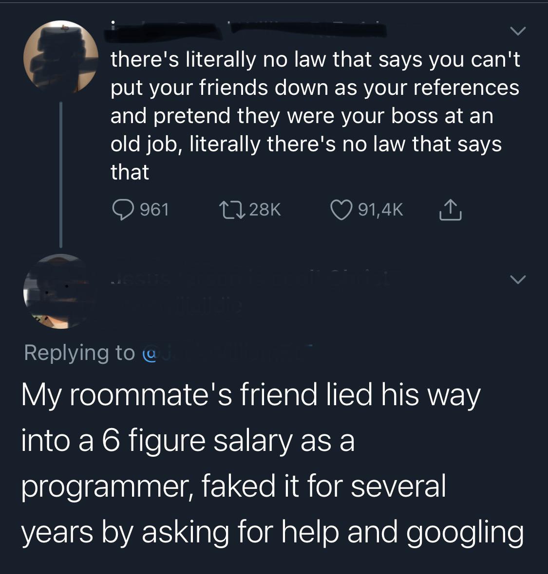 Ah yes, a “fake” programmer | Scrolller