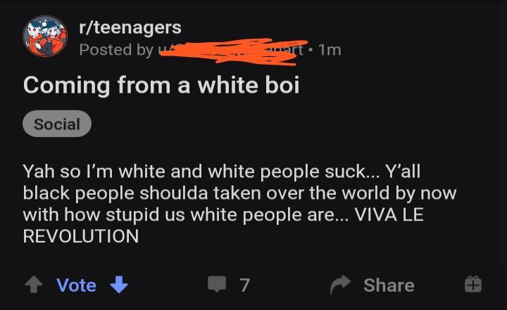 Ah yes, racism | Scrolller