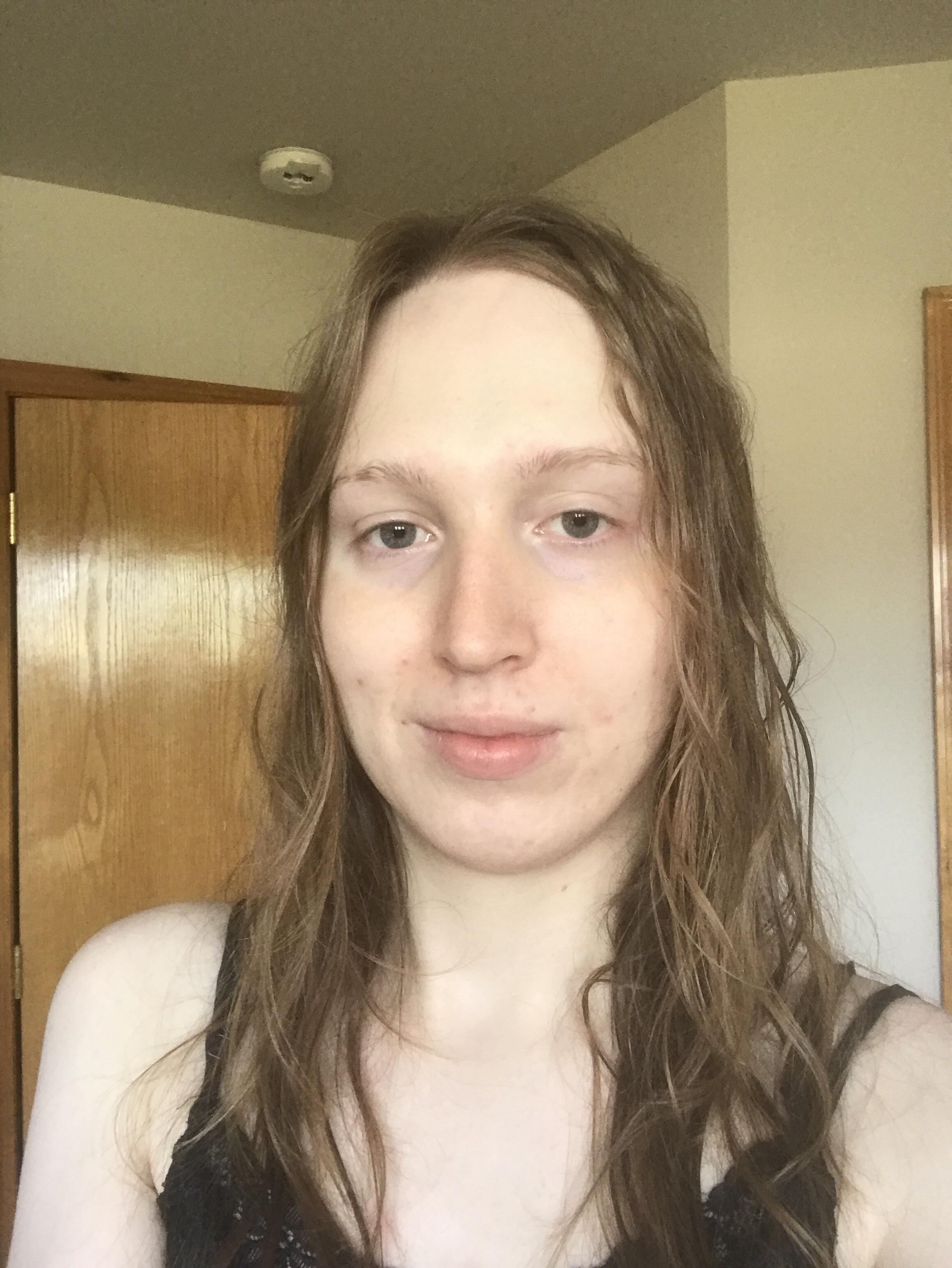 Ahhhh this is the big one! No makeup, do I pass? | Scrolller
