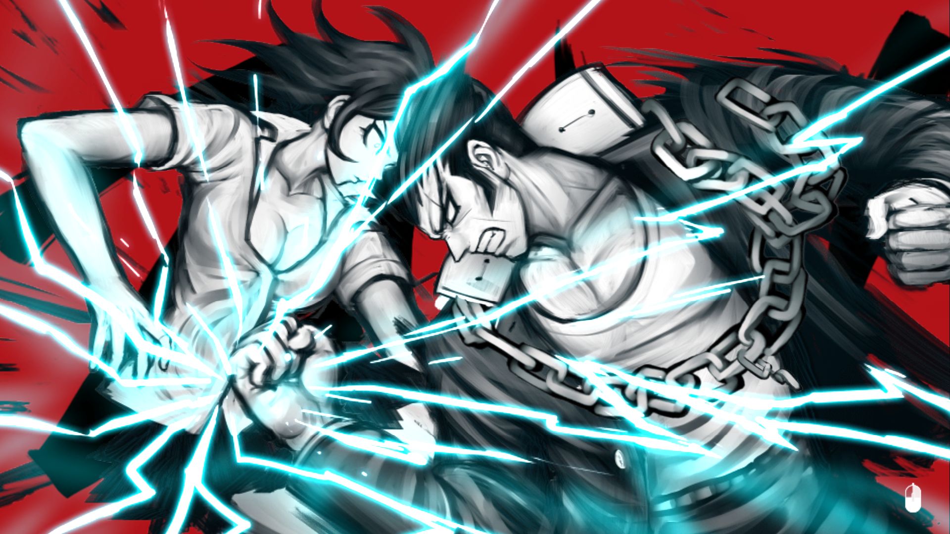 Akane taking a punch in the stomach from Nekomaru in Danganronpa 2. | Scrolller