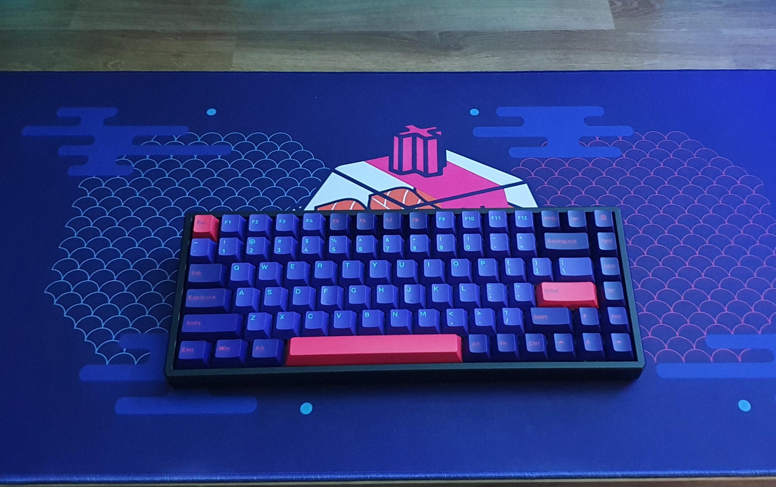 Akko neon keycaps on Keychron K2v2 | Scrolller