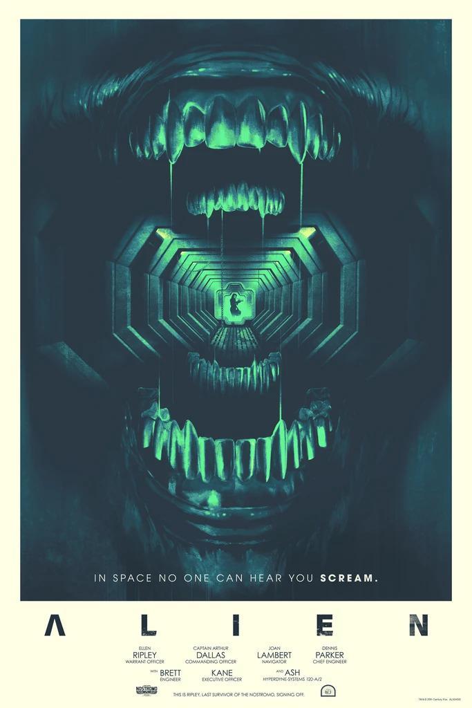 "Alien" poster by artist Matt Griffin | Scrolller