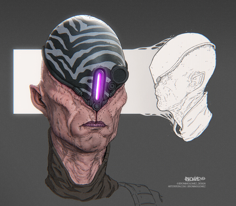 Alien Sketch by Jeronimo Gomez | Scrolller