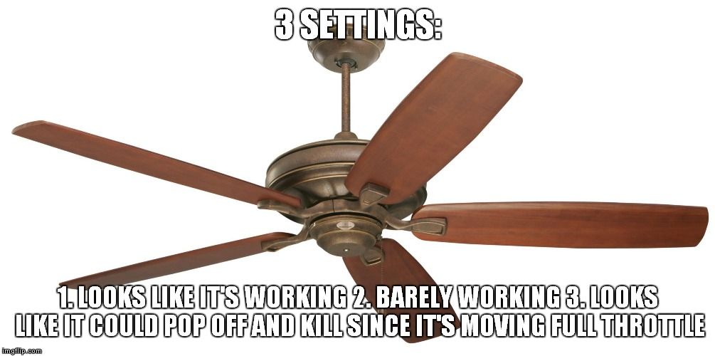 All ceiling fans have the same settings | Scrolller