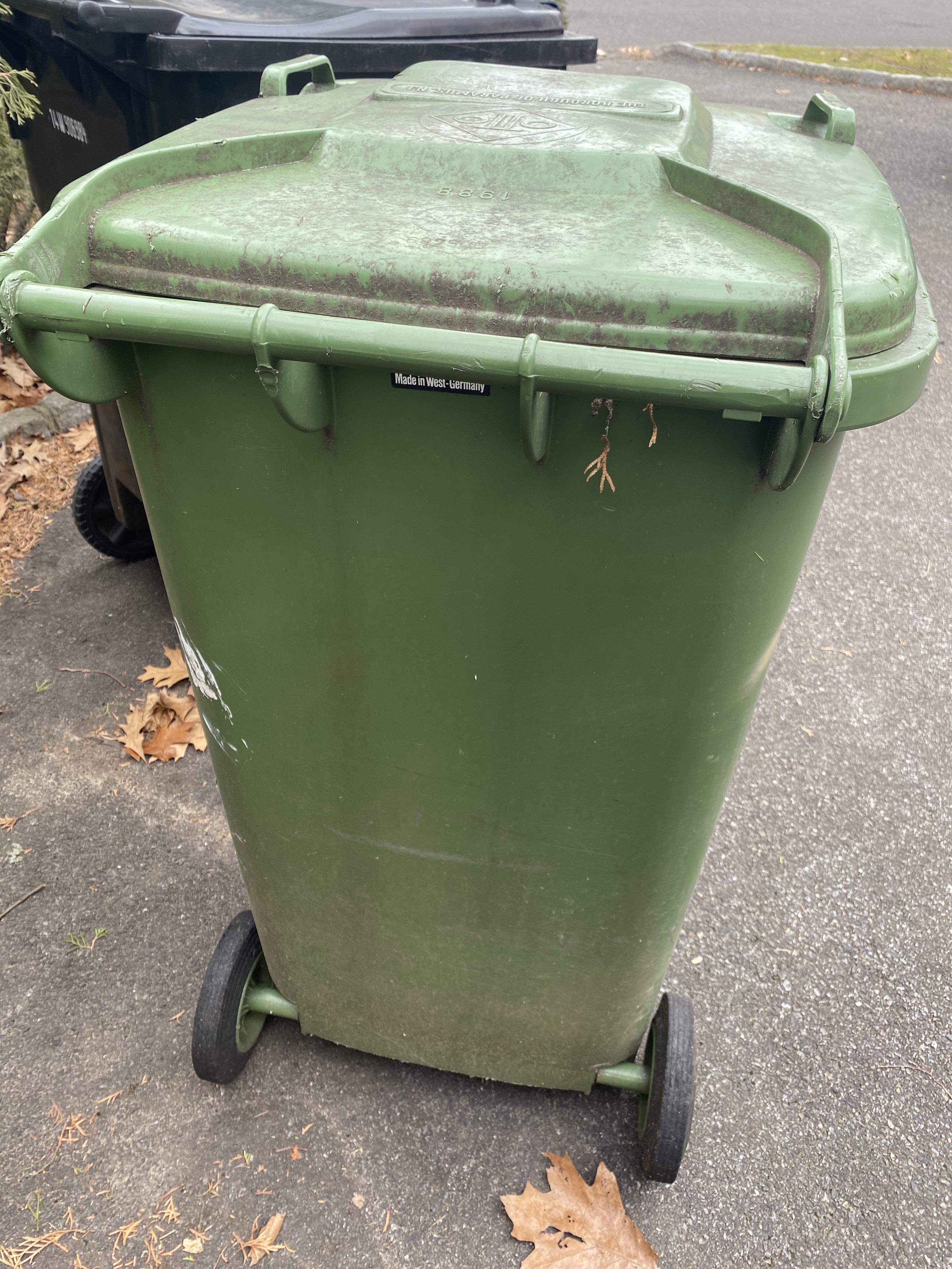 All of my towns recycle bins were manufactured in 1988 in West Germany. | Scrolller