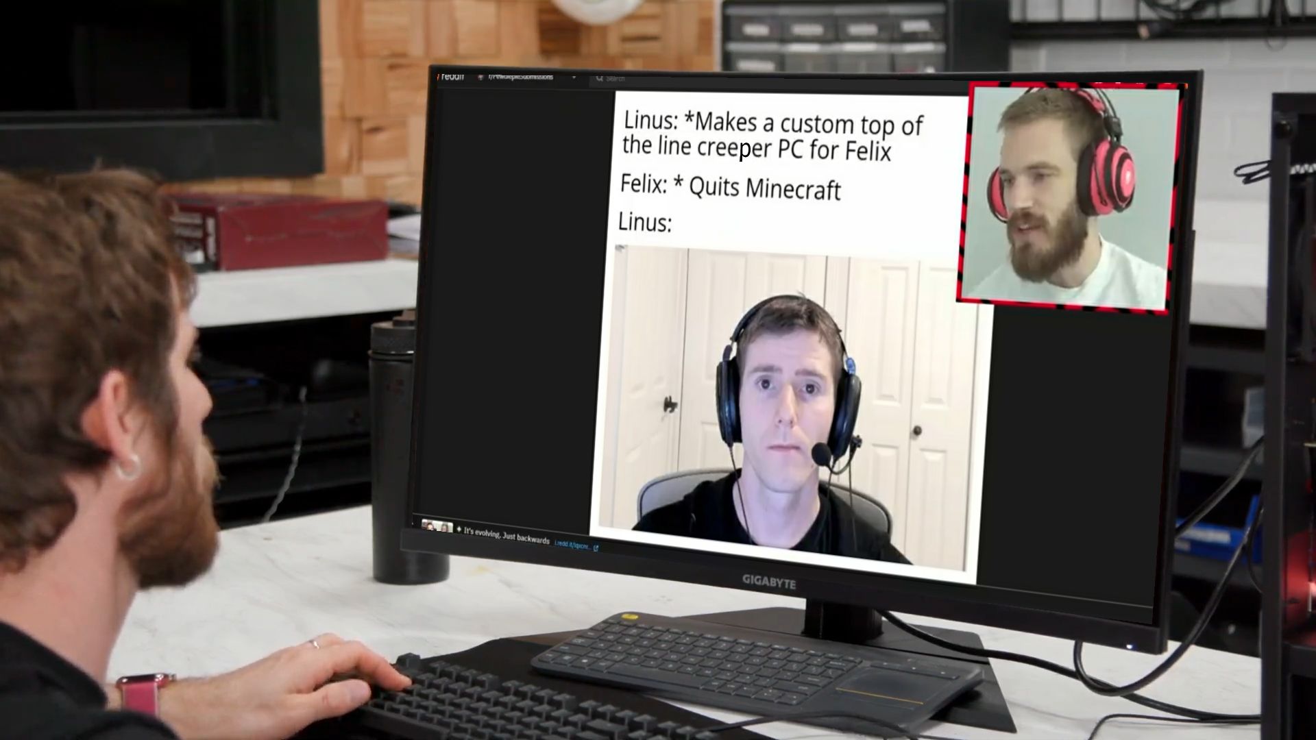 All that effort into making that Creeper PC. How do you feel, Linus? | Scrolller