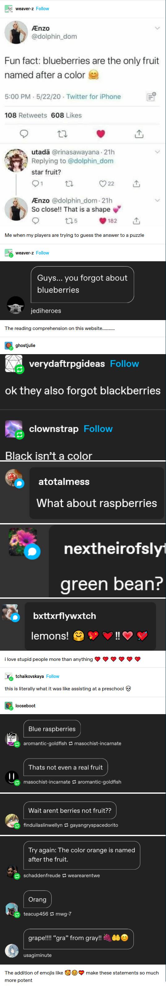 All the colors of the fruit | Scrolller