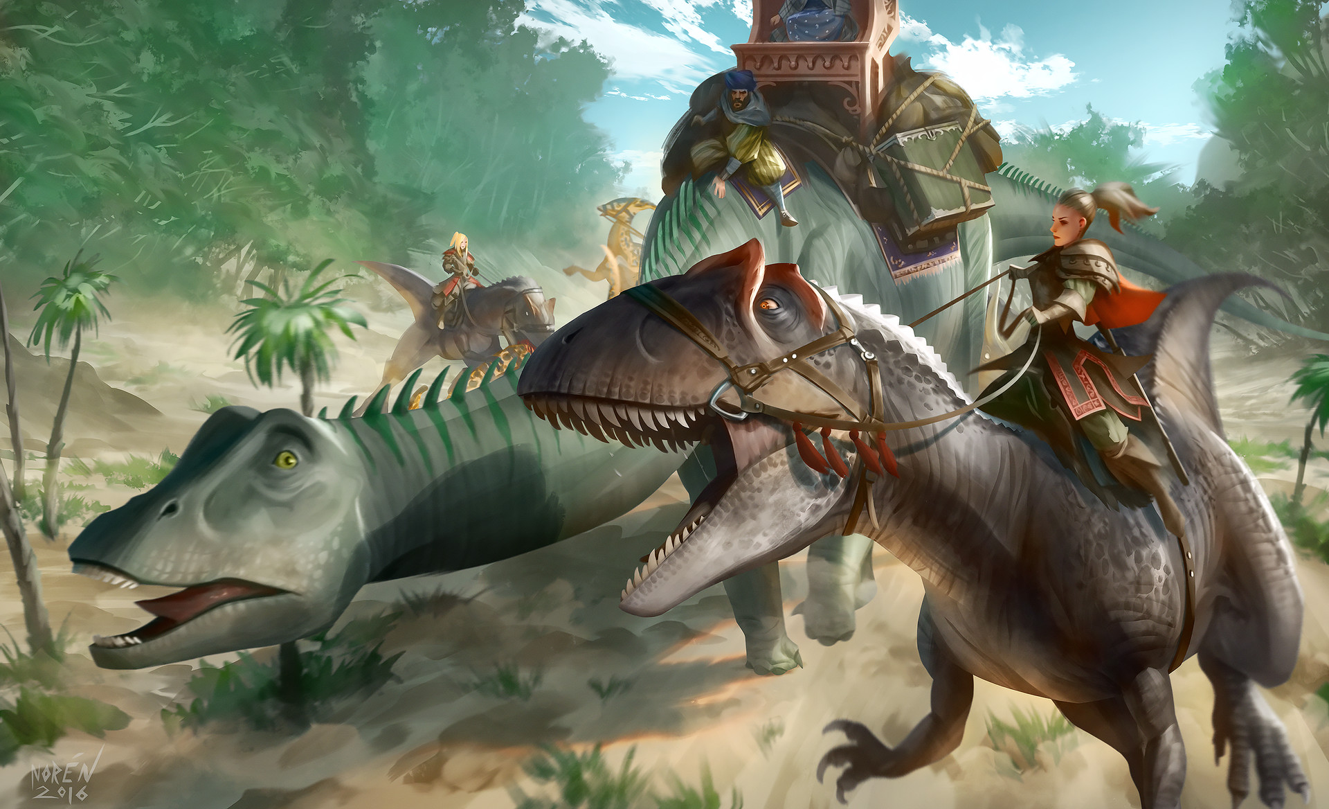 Allosaurus Attack by Magnus Norén | Scrolller