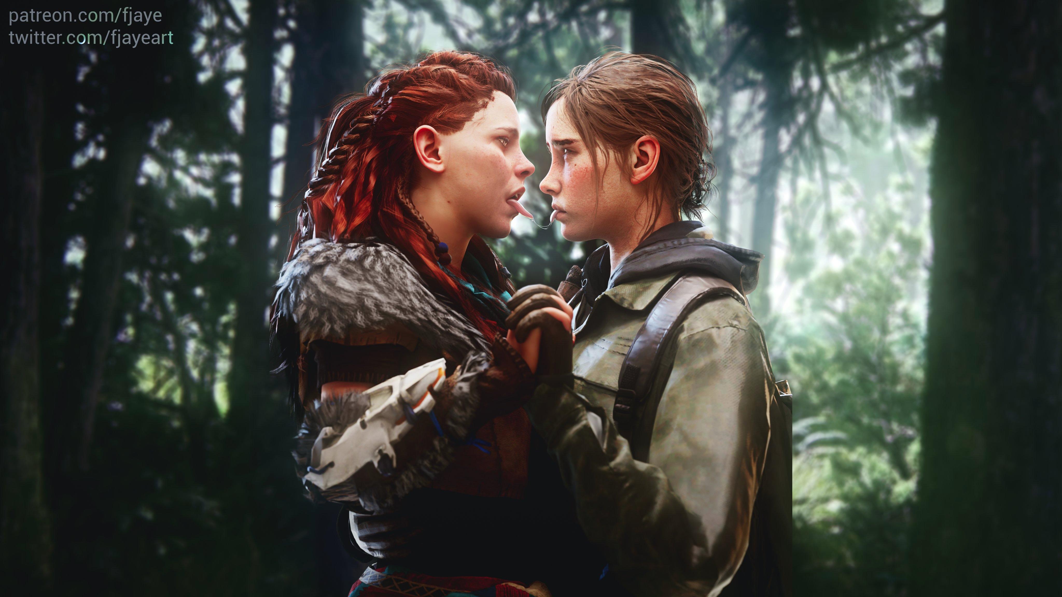 Aloy x Ellie (fjaye) [Horizon Zero Dawn, The Last of Us Part II] | Scrolller