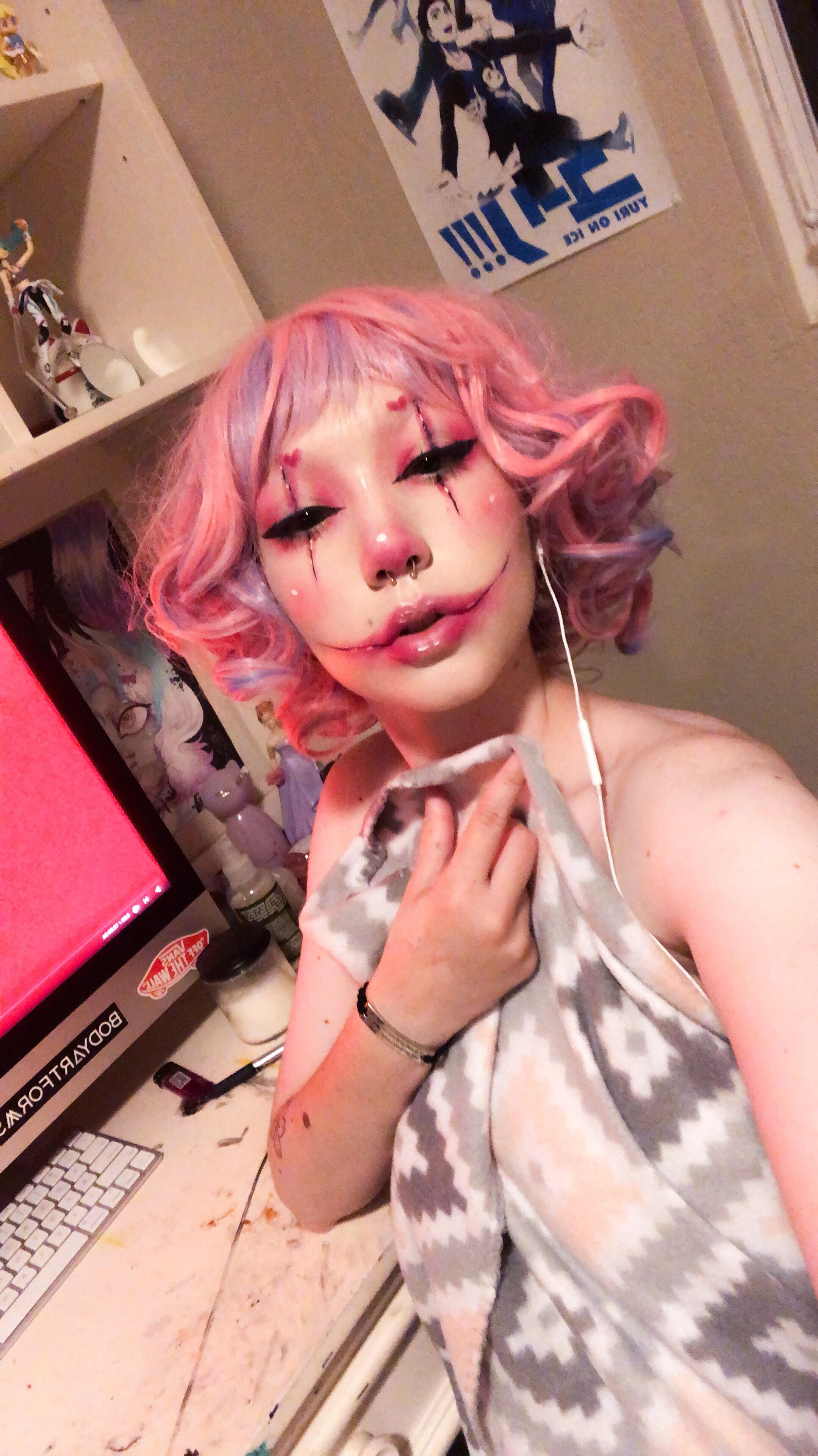 Already practicing my Halloween makeup! 😈 | Scrolller