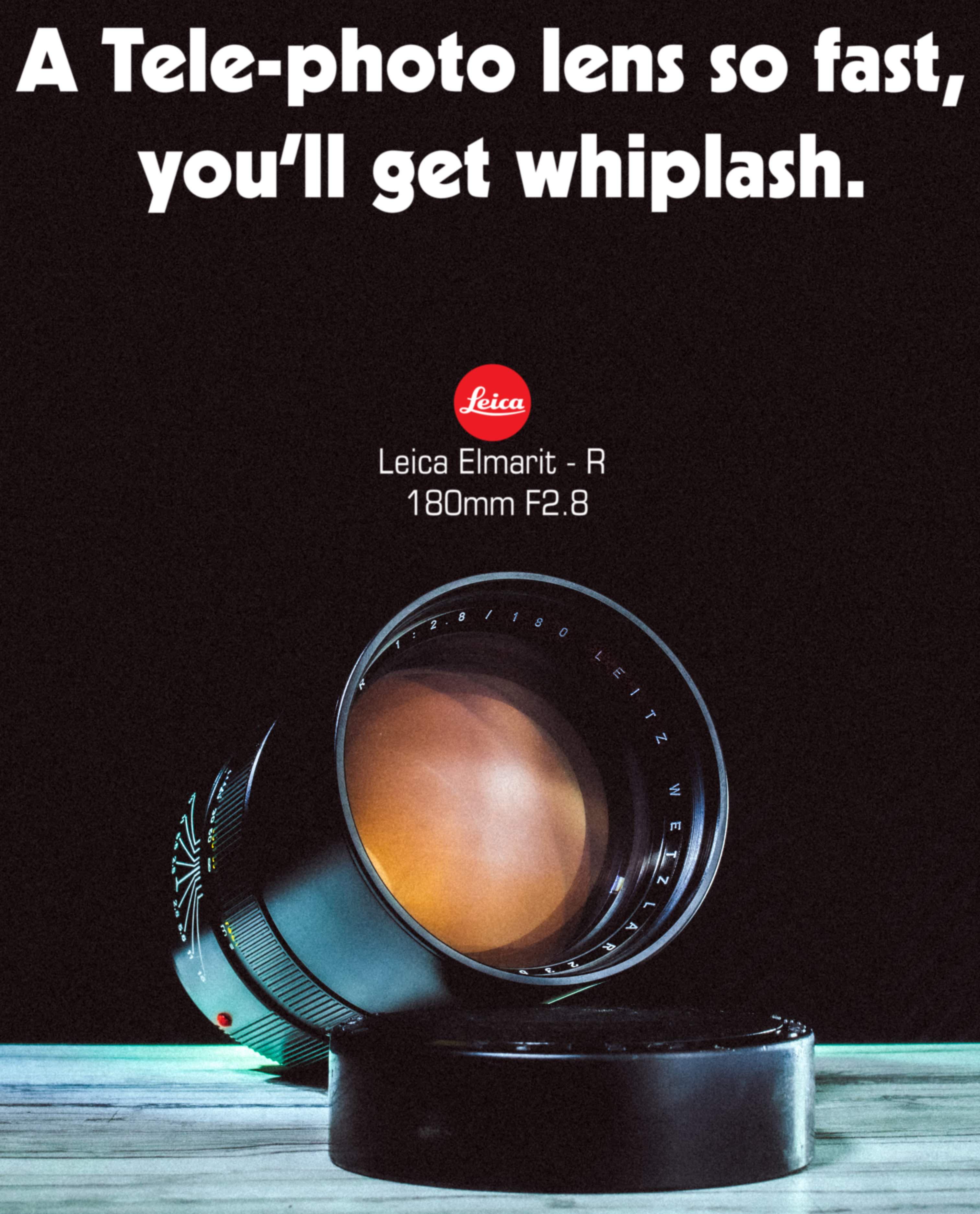 Alright, final one! The Leica R 180mm vintage poster ad. | Scrolller