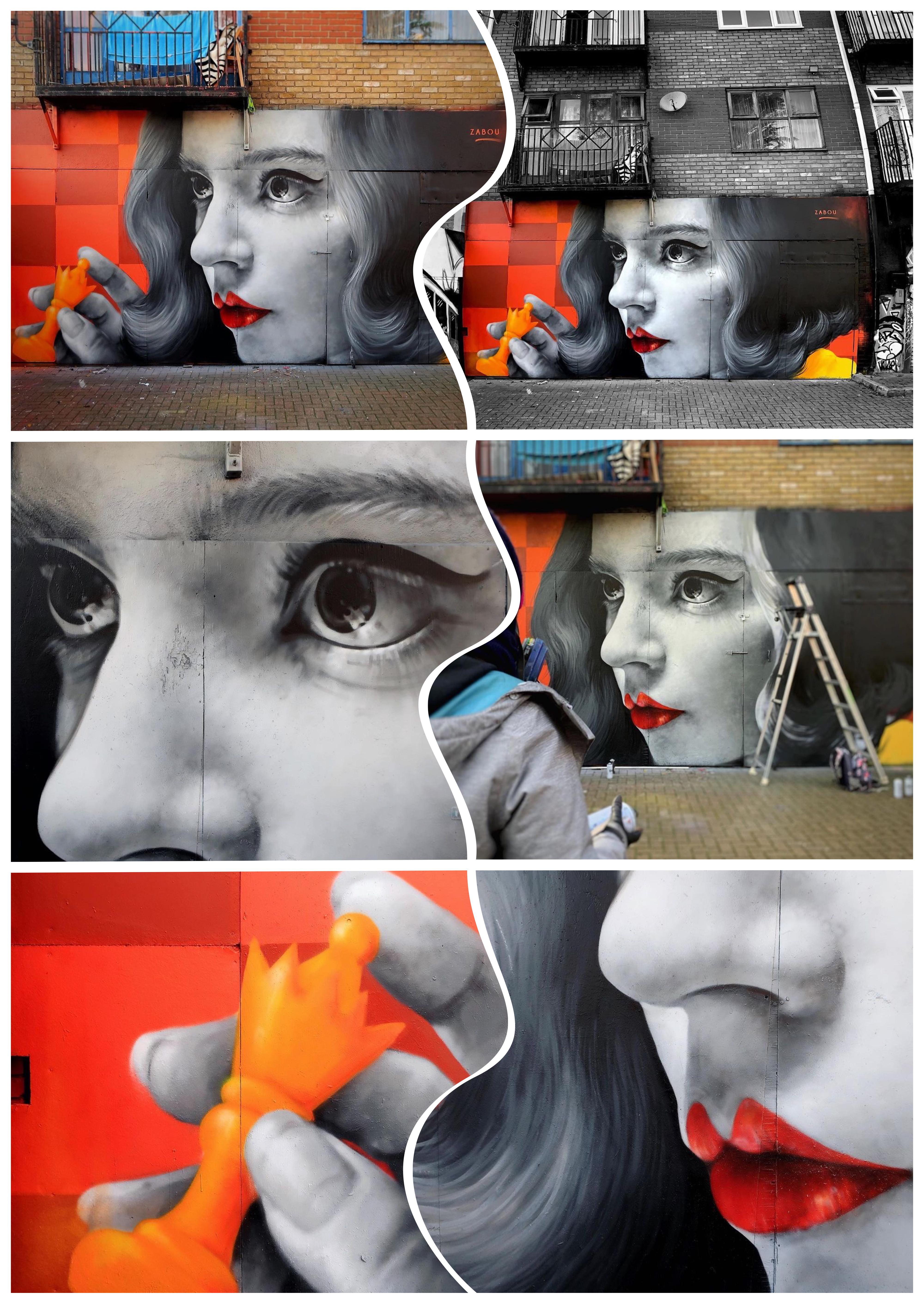 Amazing Beth Harmon mural in London by artist Zabou @zabouartist | Scrolller