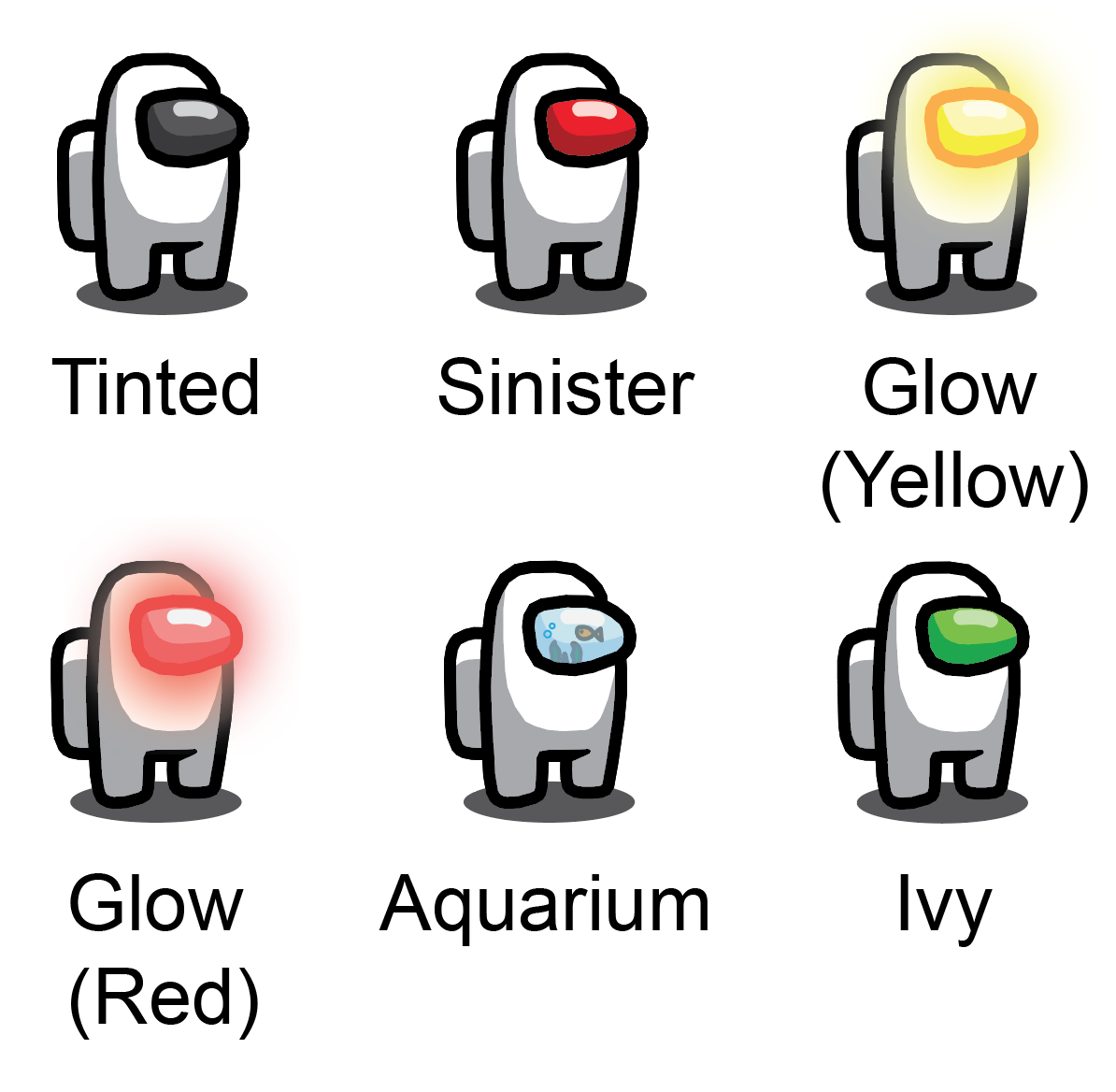 Among us concept: Customizable visors! [OC] | Scrolller
