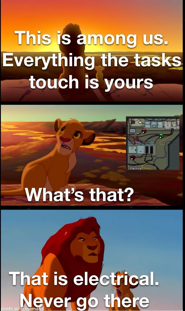 Among us meets lion king | Scrolller