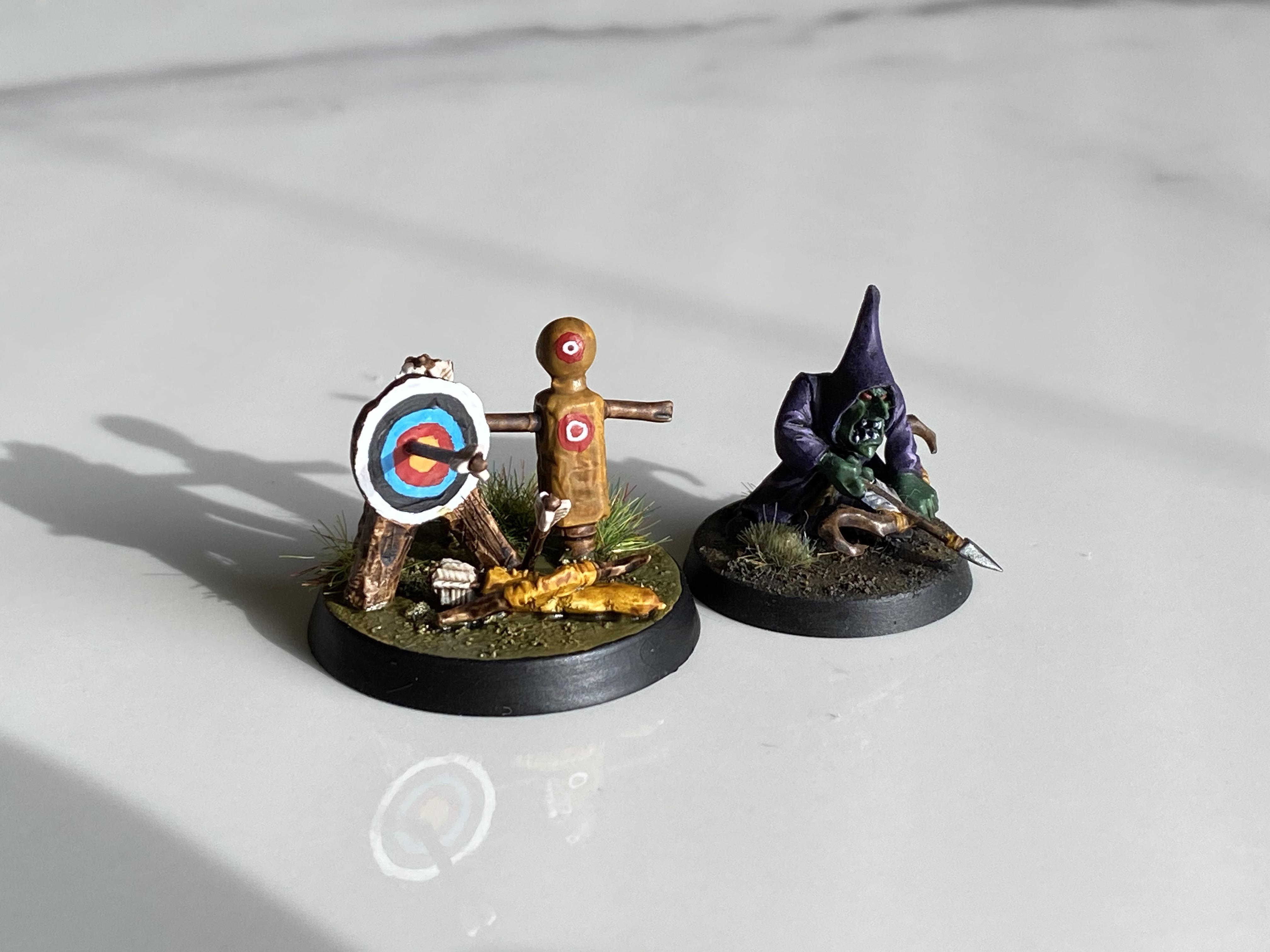 An archery range objective marker I made, not sure if welcome on this sub? Grot for scale ...
