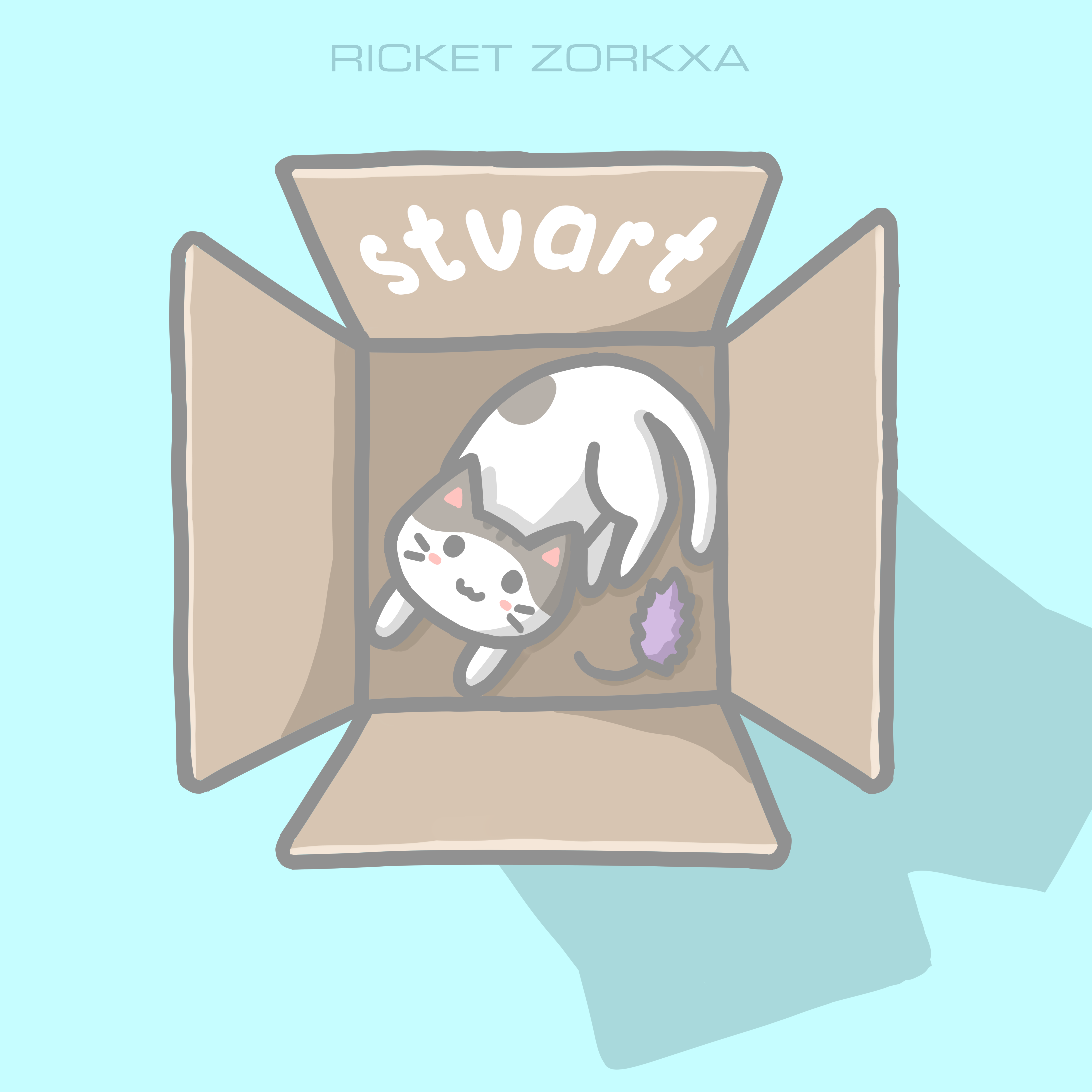 An art commission of my friend's cat, Stuart! | Scrolller