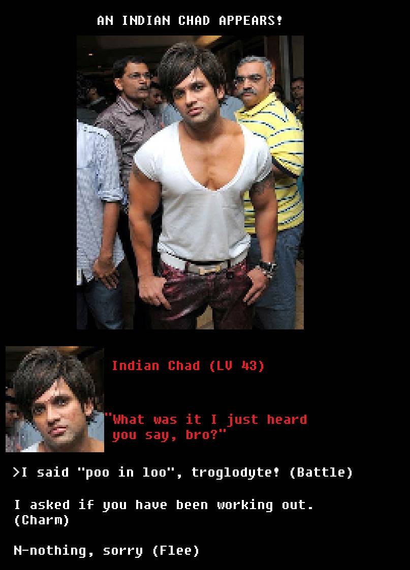 An Indian Chad appears! | Scrolller