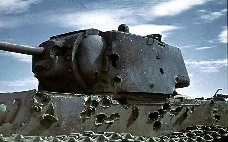 An swiss cheese KV-1 near Stalingrad | Scrolller