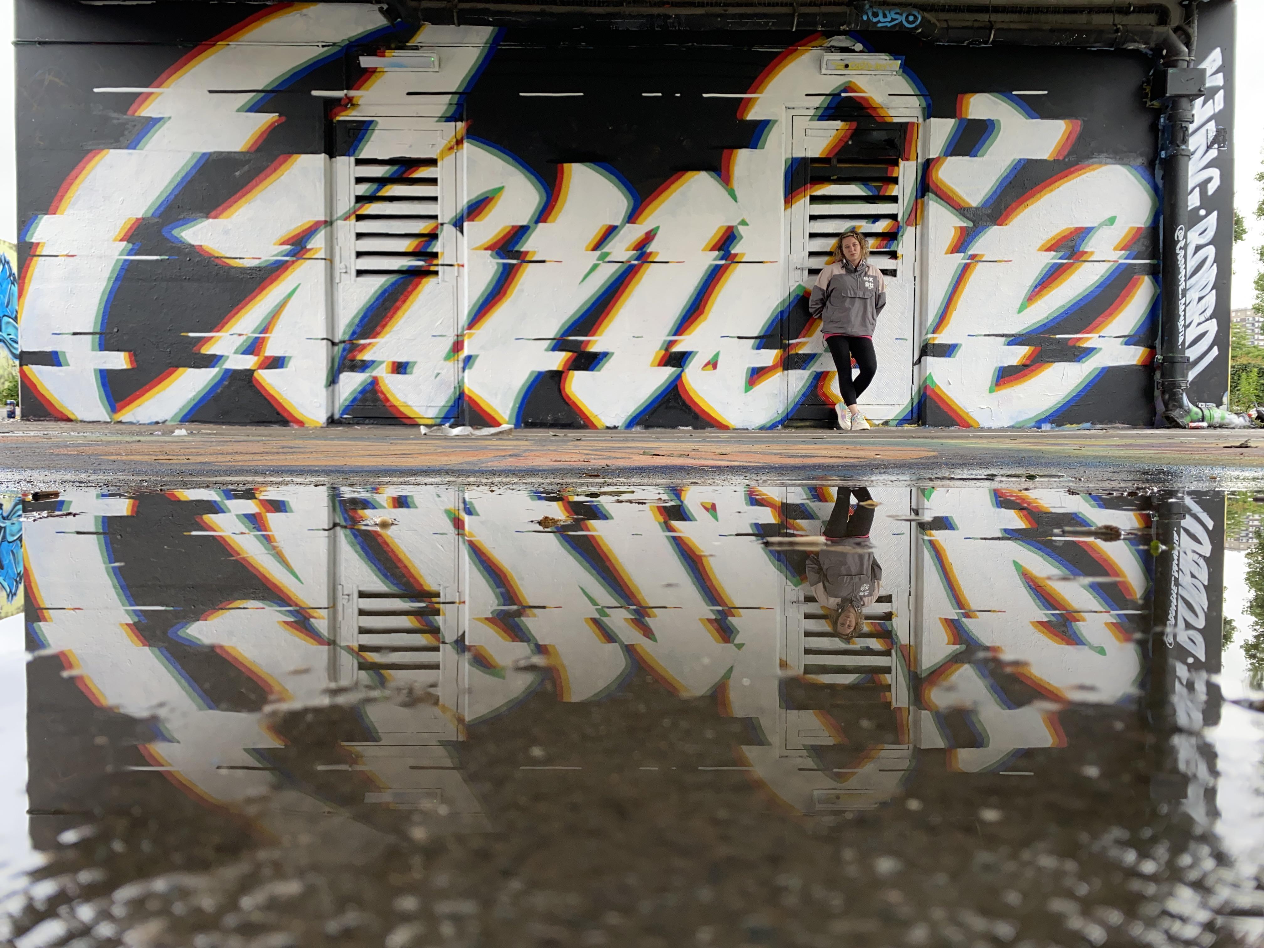 Analogue glitch featuring puddle reflection | Scrolller