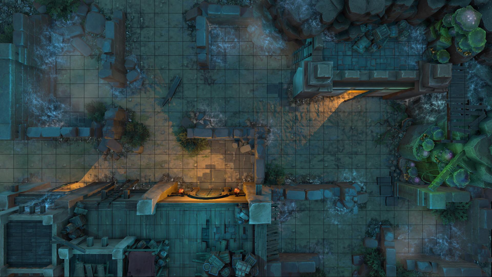 Ancient Dwarven Undeground City - still version of an animated map | Scrolller