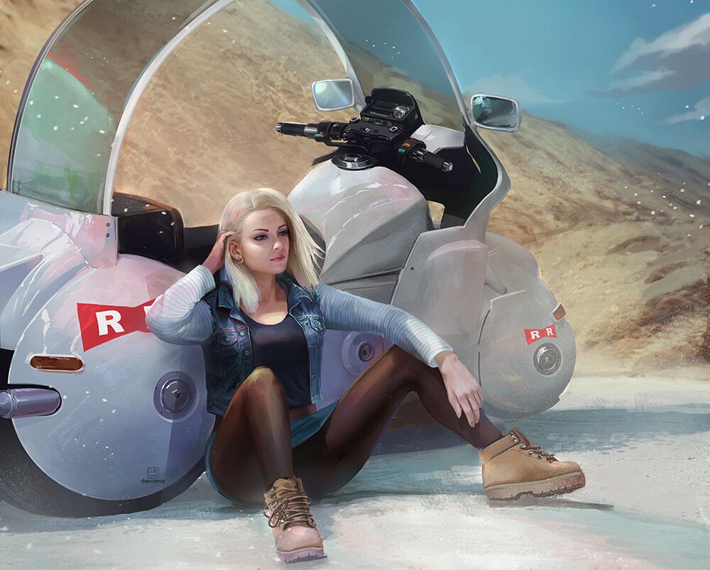 Android 18 by Clayscence Art | Scrolller
