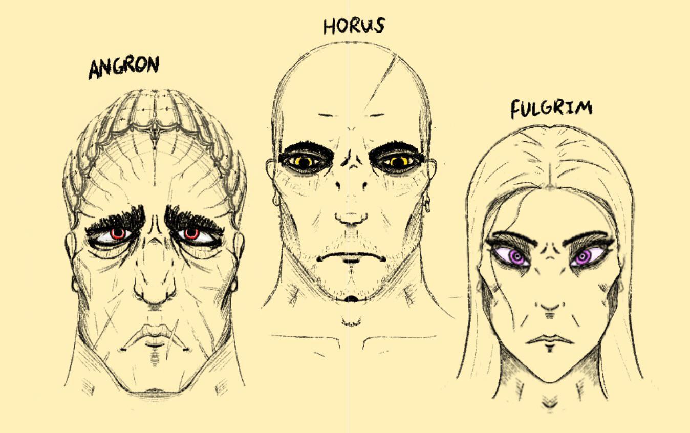 Angron, Horus & Fulgrim (Rough Sketch) | Scrolller