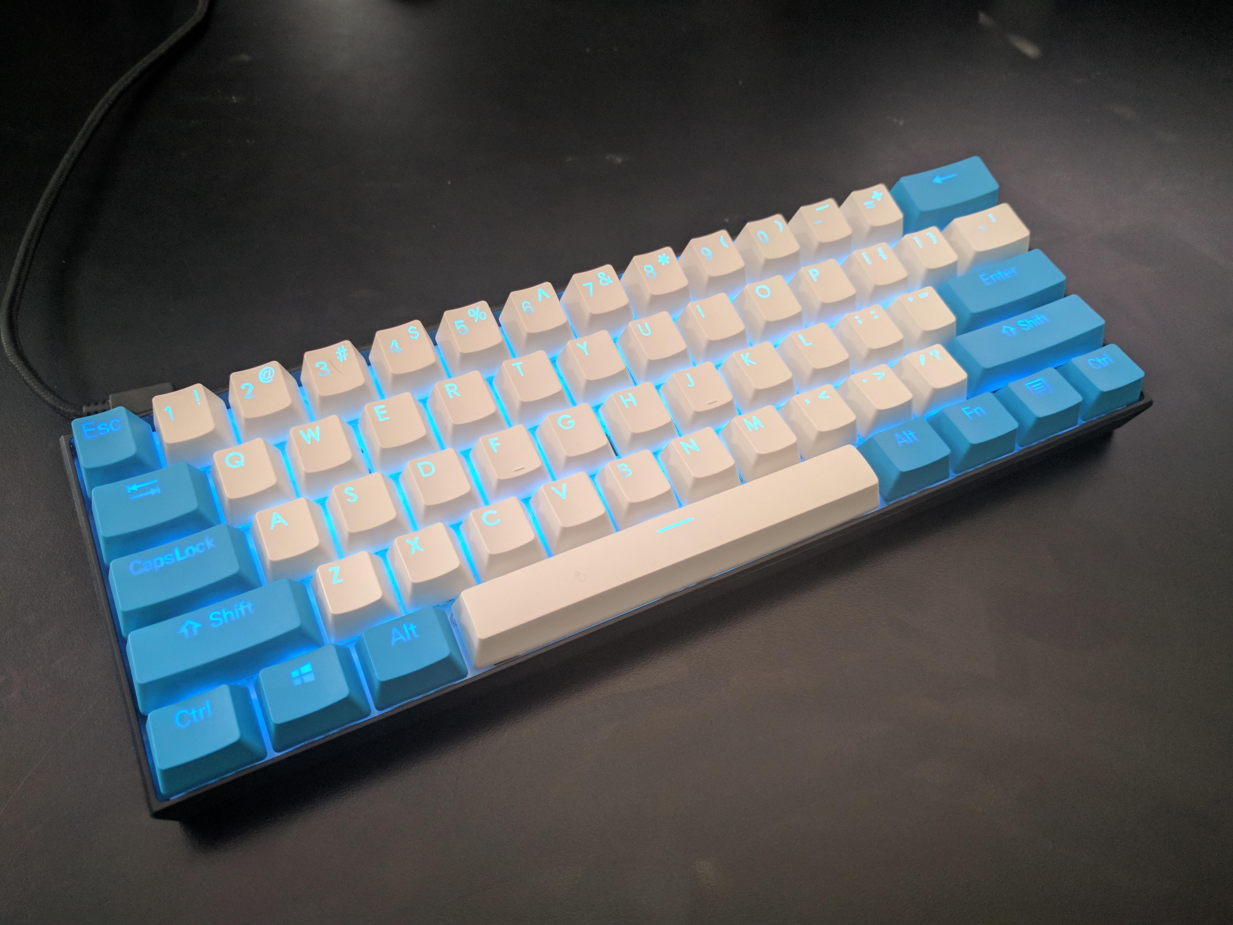 Anne Pro with kbdfans backlit PBT caps | Scrolller