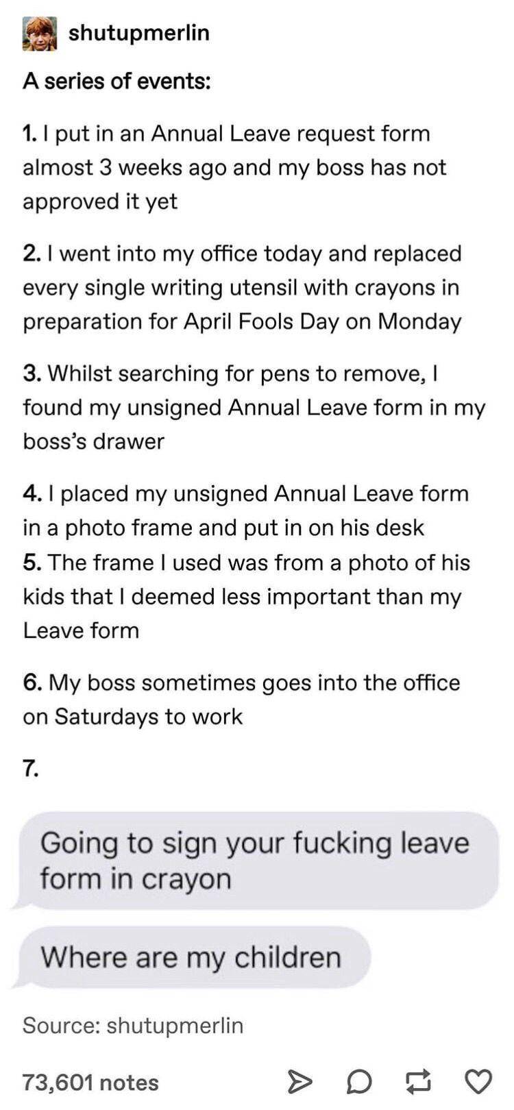 annual leave | Scrolller