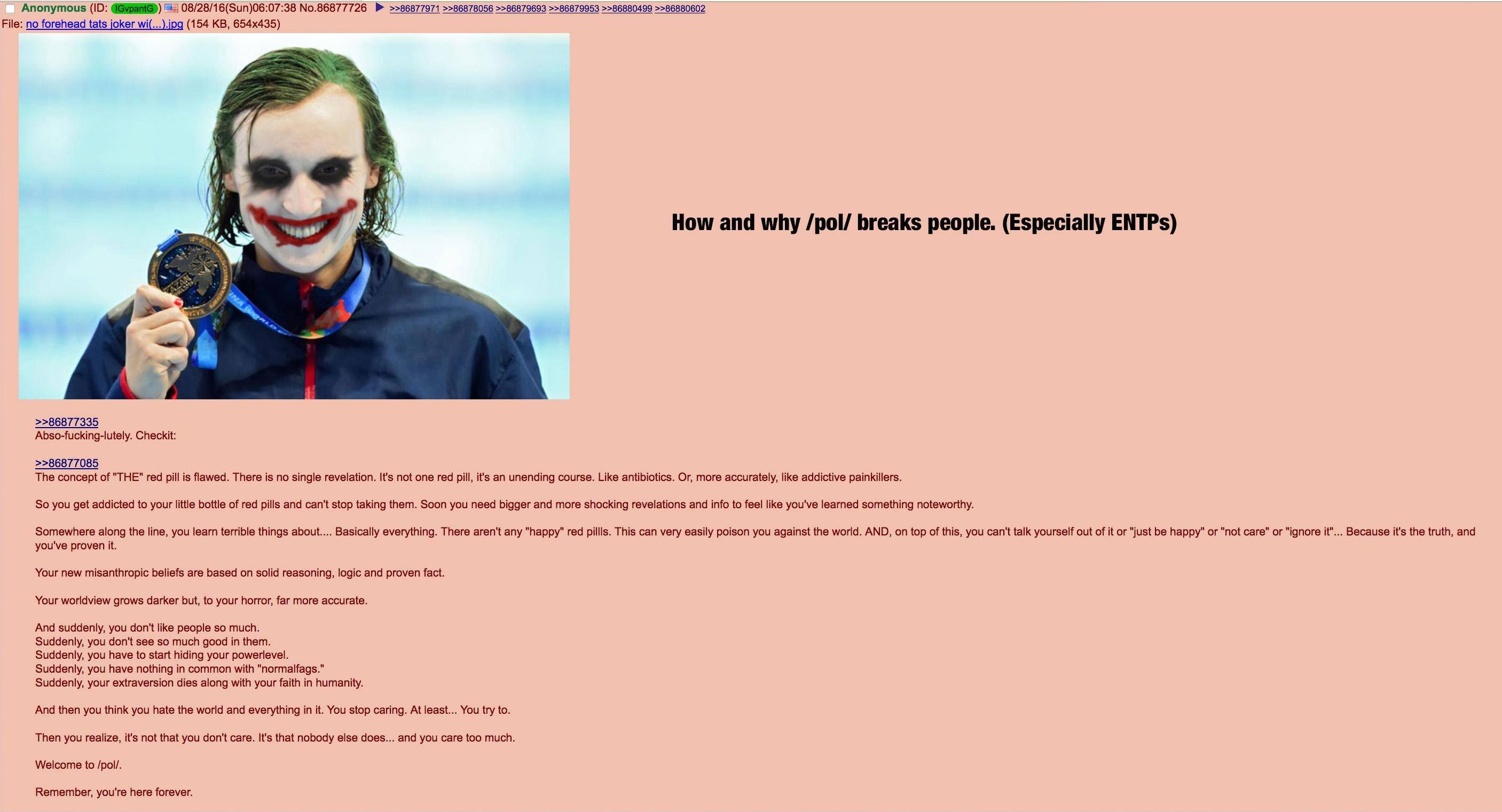 Anon explains how /pol/ changes teens | Scrolller