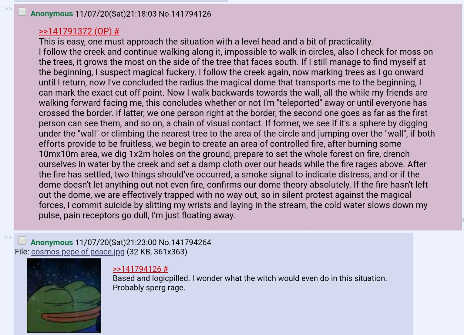 Anon explains how to escape from the Blair Witch forest | Scrolller