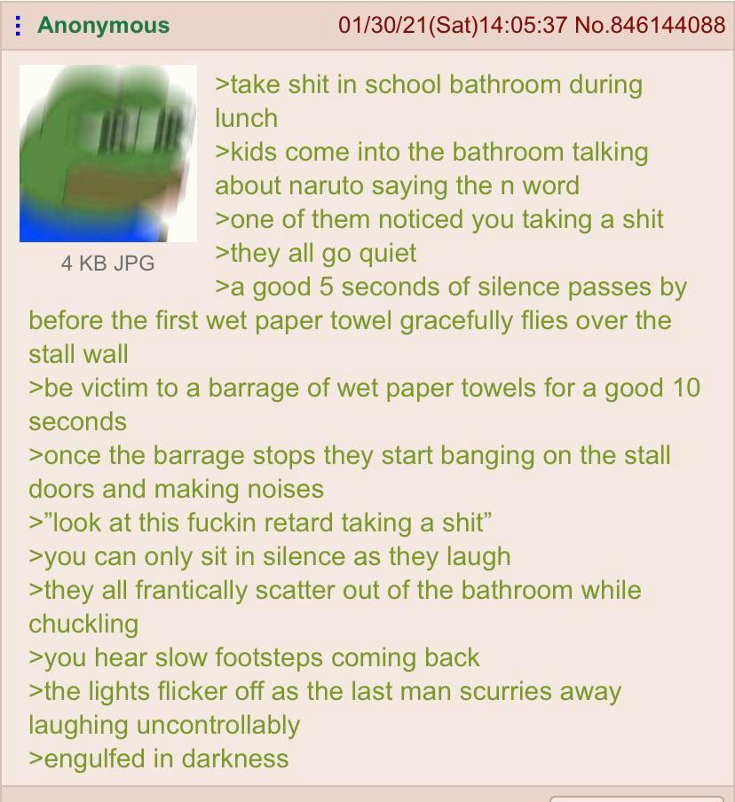 Anon goes to the restroom. | Scrolller